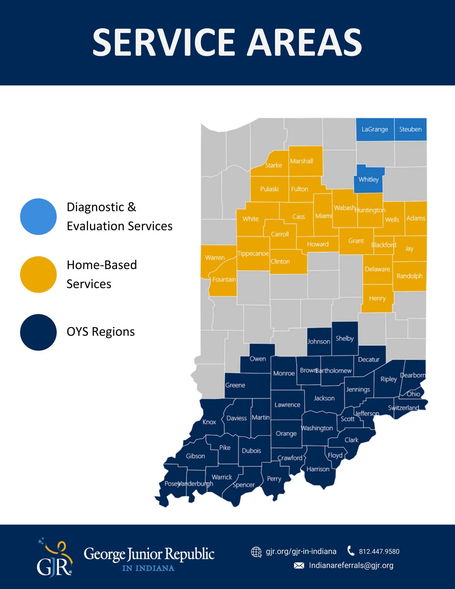 GJR in Indiana Service Areas Map by George Junior Republic - Issuu