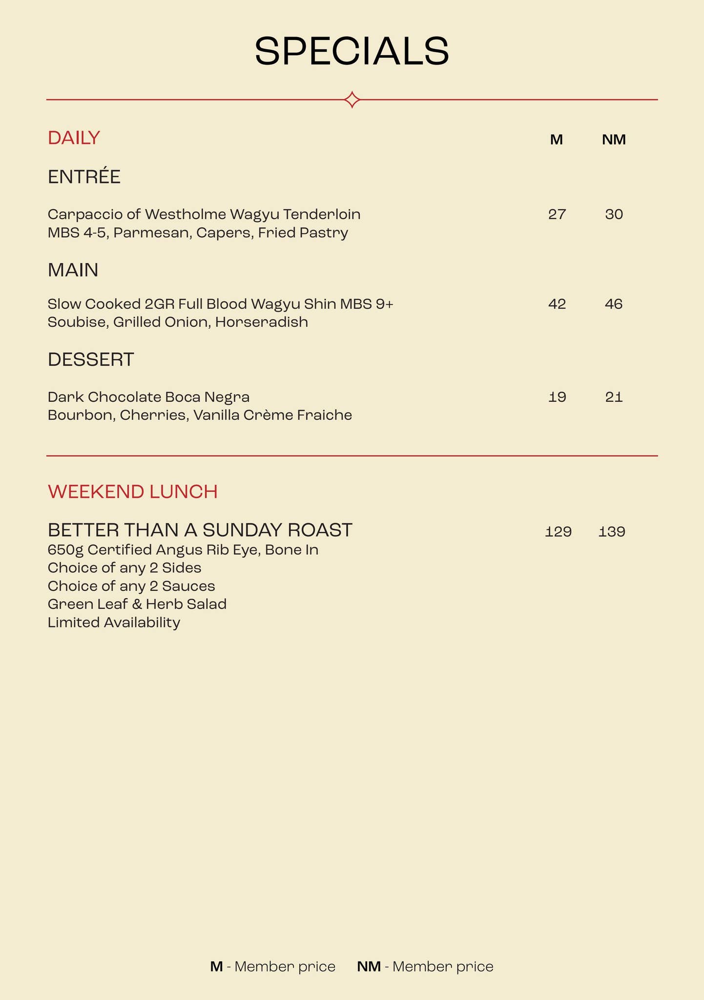 2025 Marrow & Co Specials Menu A5 by Bankstown Sports Club - Issuu