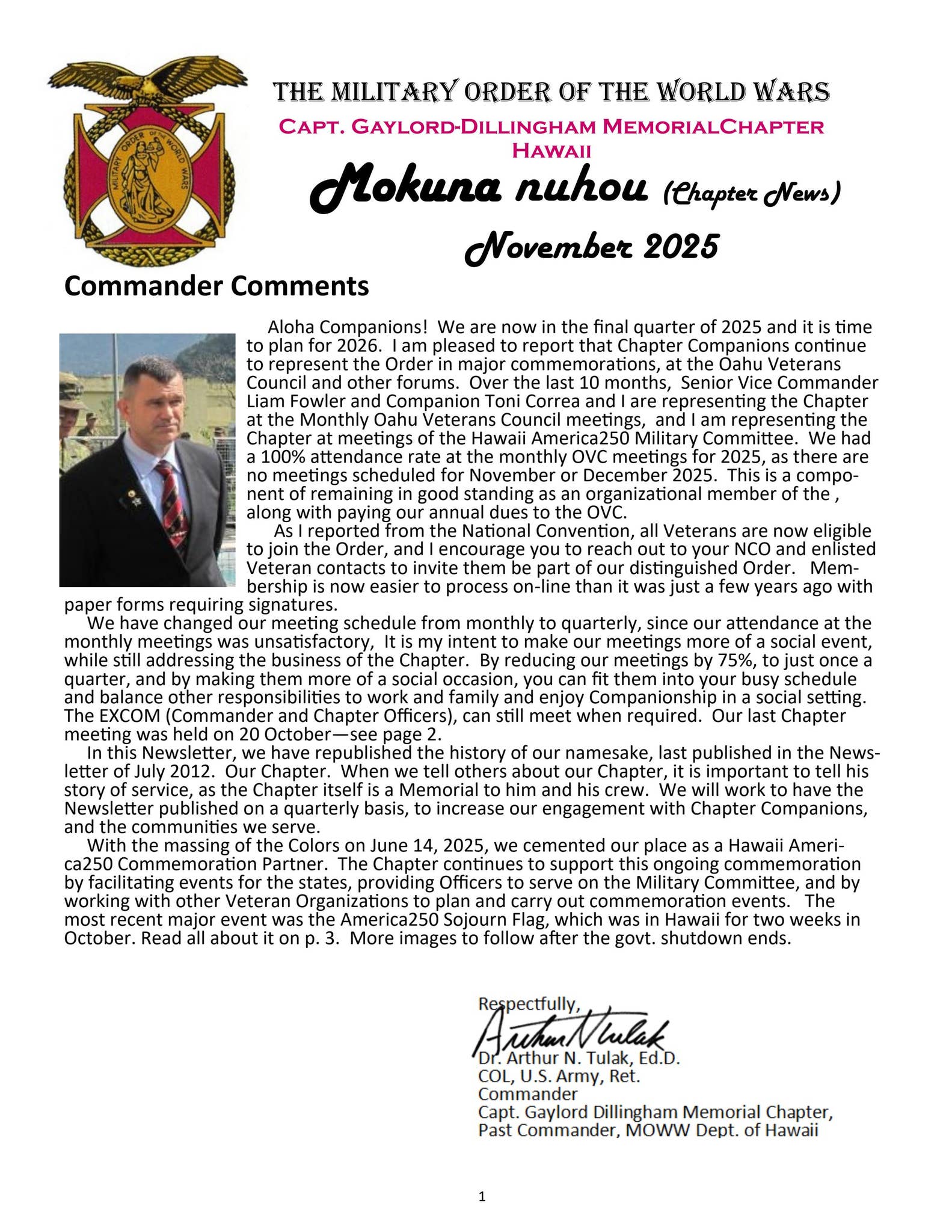 HI_MOWW_Chapter_News_NOV_2025 FINAL by Hawaii Commandery Military Order ...