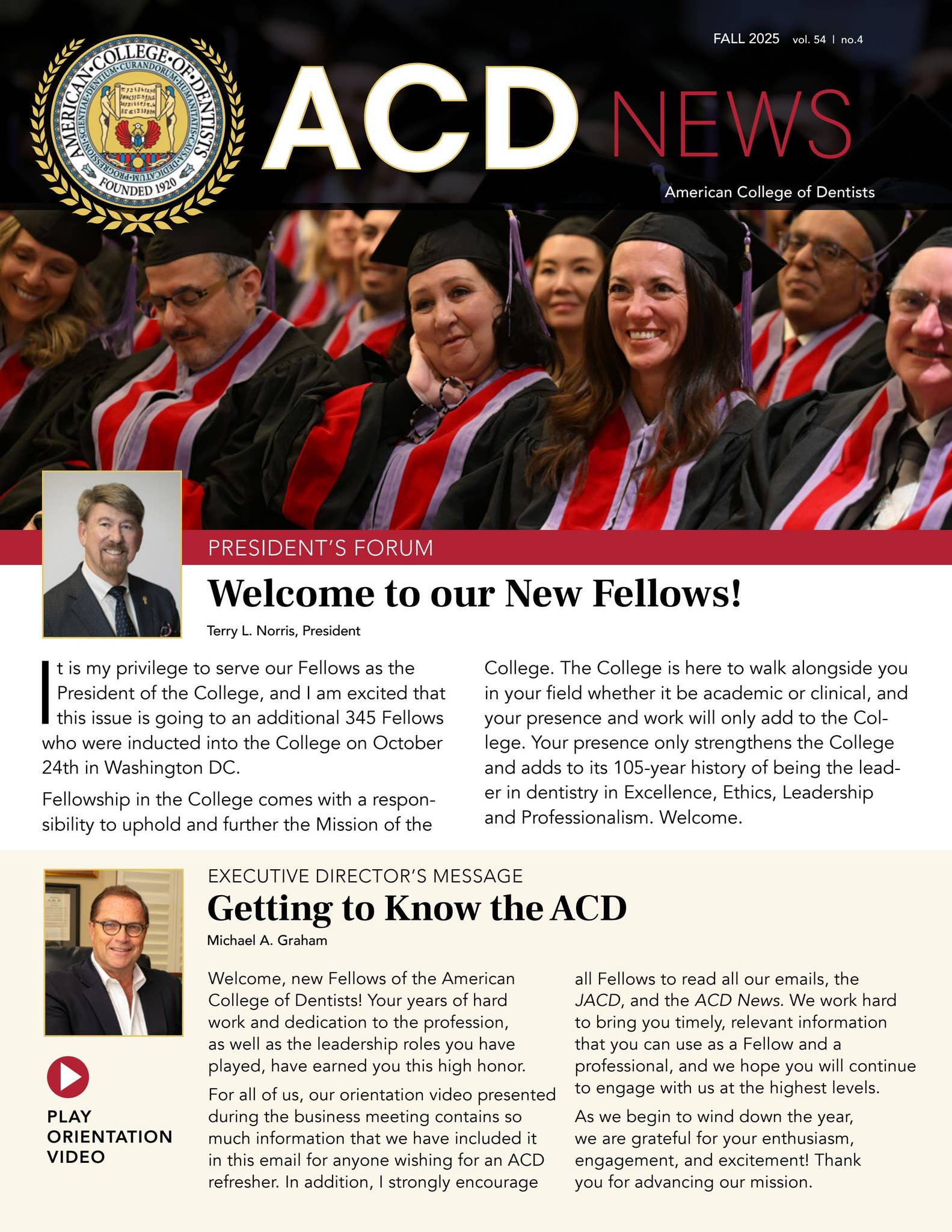 ACD News Fall 2025 by American College of Dentists - Issuu