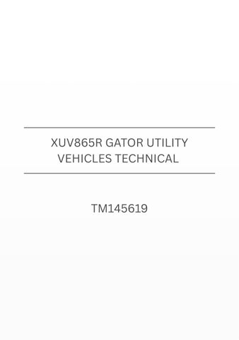 XUV865R GATOR UTILITY VEHICLES by Joy Rinch - Issuu
