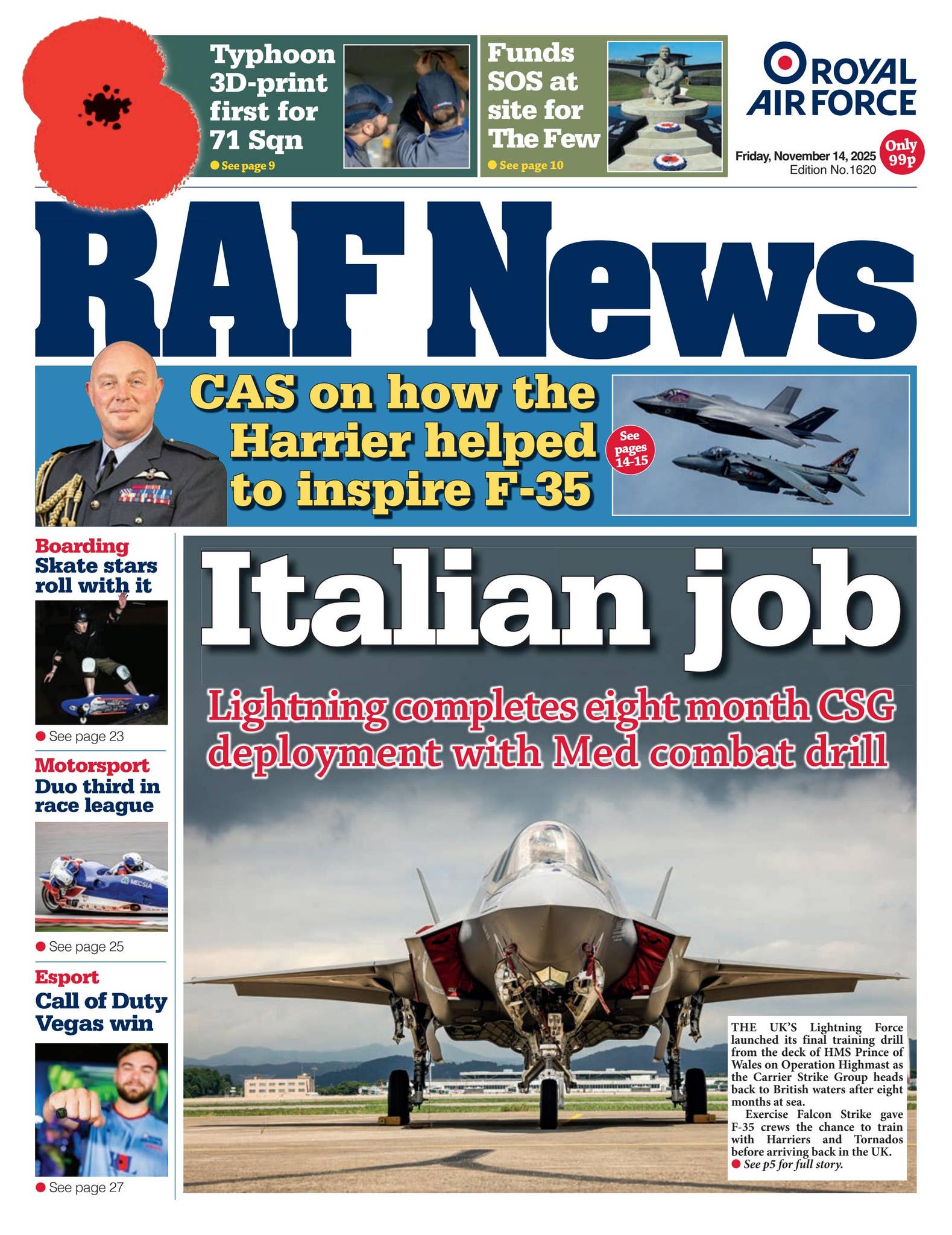 RAF News Edition 1620, November 14, 2025 by RAF News - Issuu