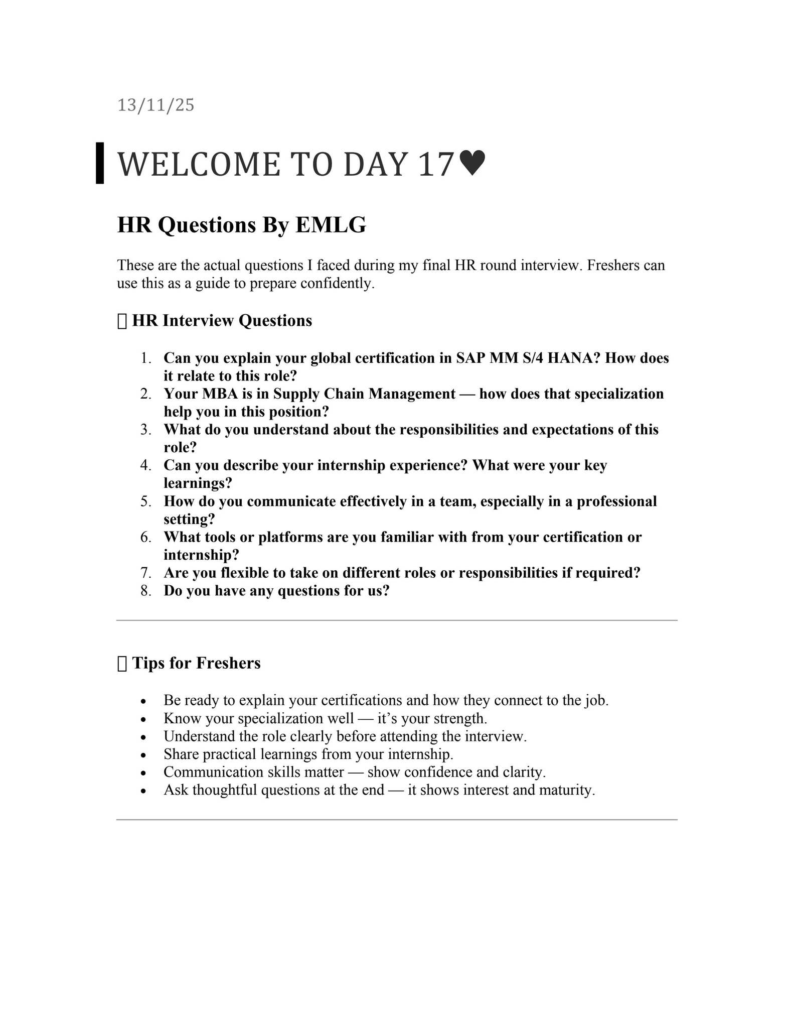 HR questions By EMLG by edhimanalifeguru - Issuu