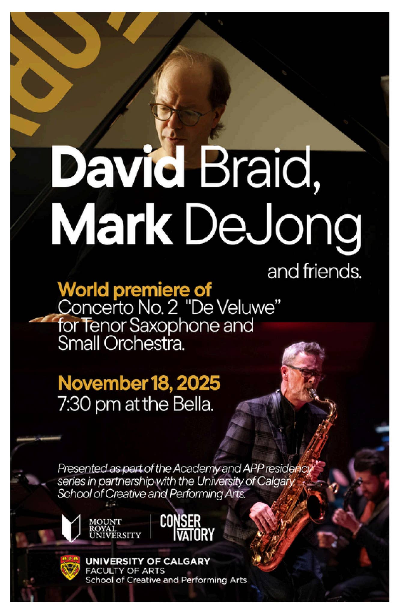 David Braid, Mark DeJong and friends by Mount Royal University - Issuu