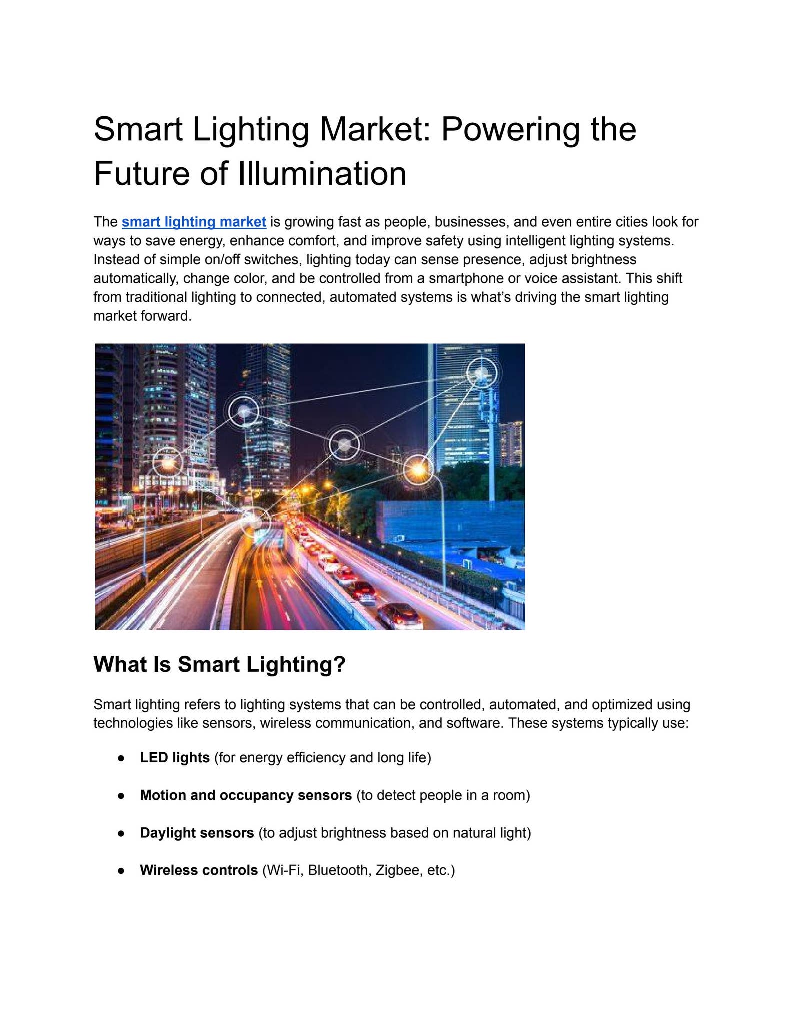 Smart Lighting Market by Divya - Issuu
