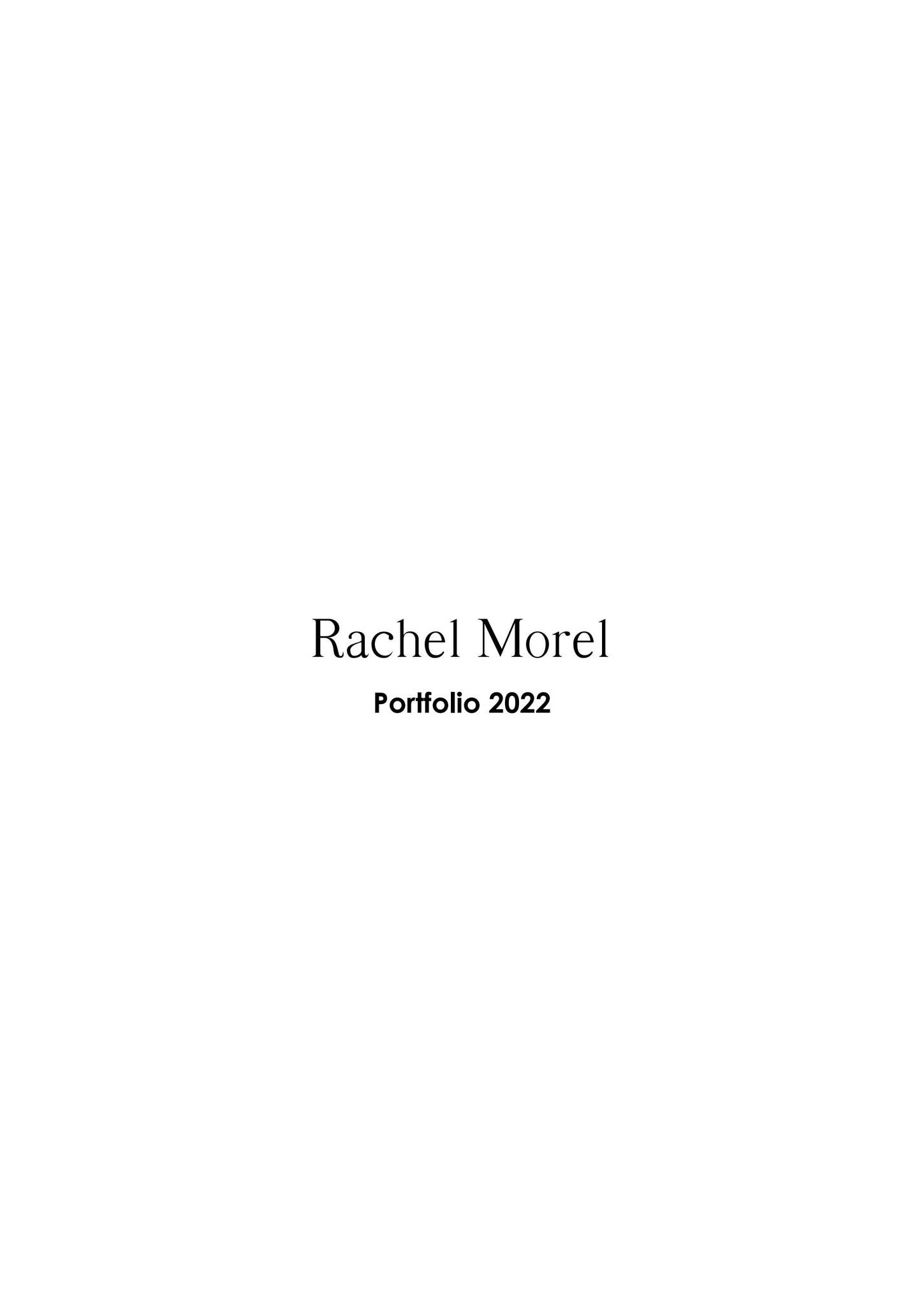 Portfolio Rachel Morel 2022 Architecture by Rachel Morel - Issuu