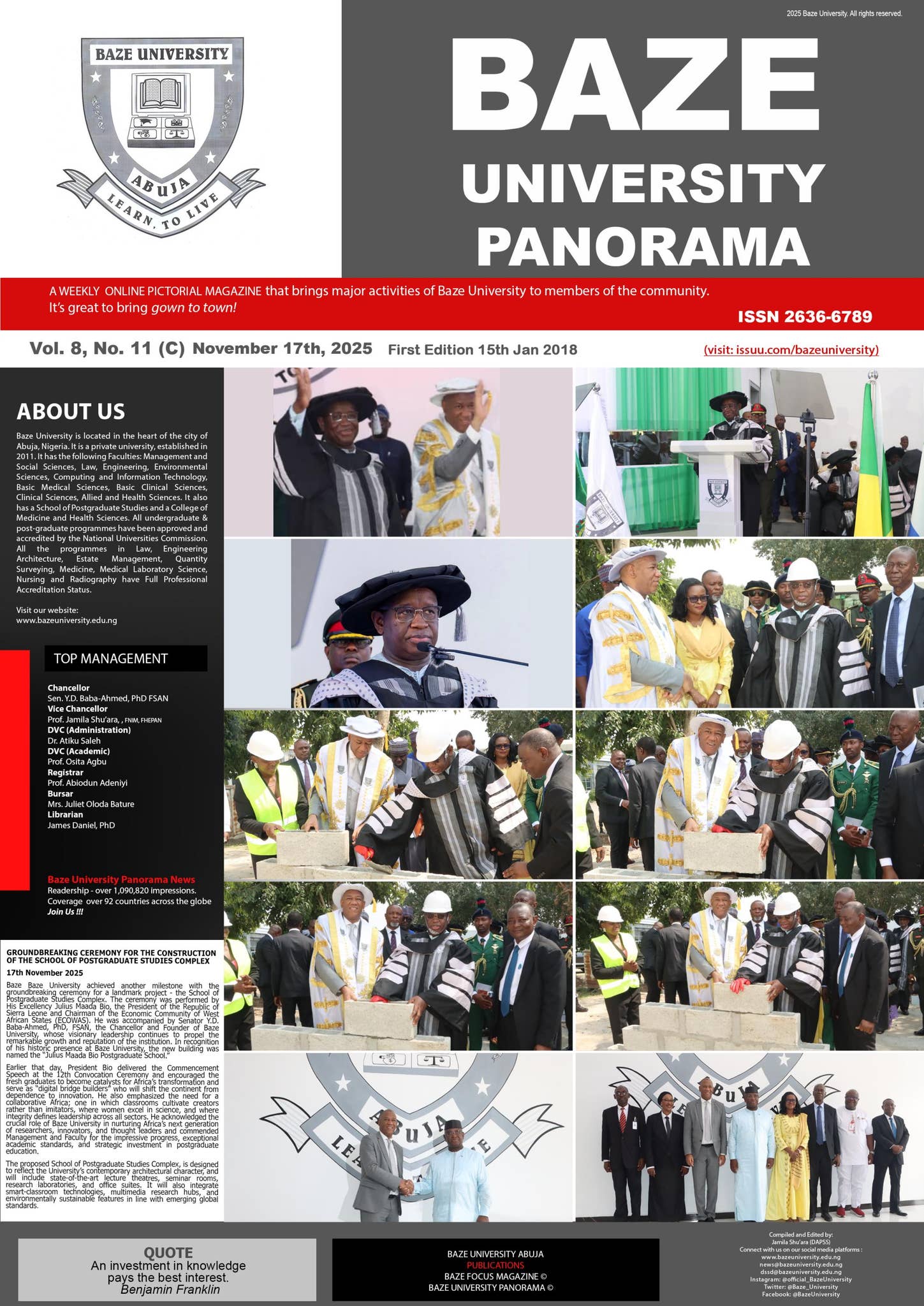 BAZE UNIVERSITY PANORAMA NEWS (17th November 2025).png by Baze ...