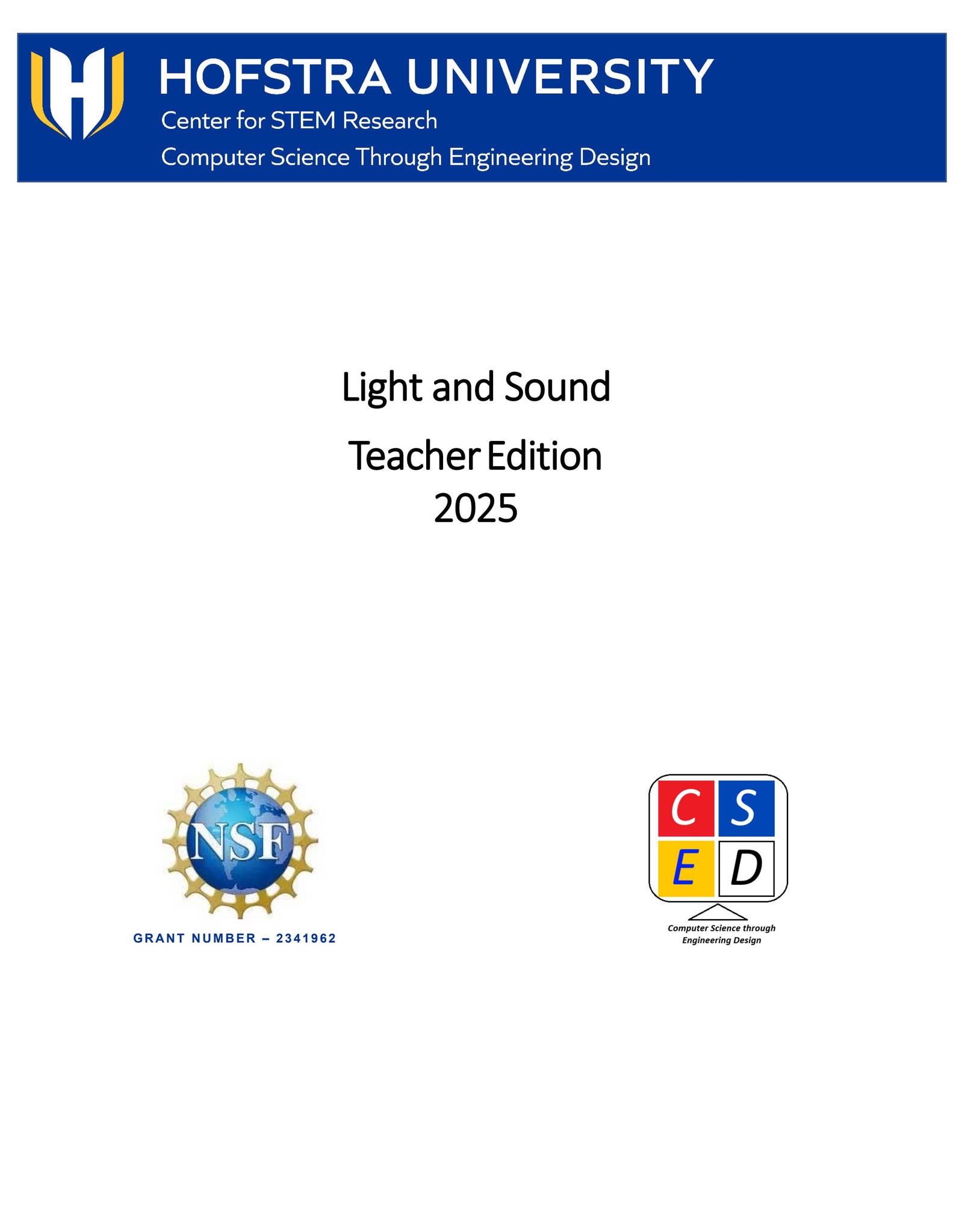 Light and Sound Teacher Version by Hofstra University - Issuu
