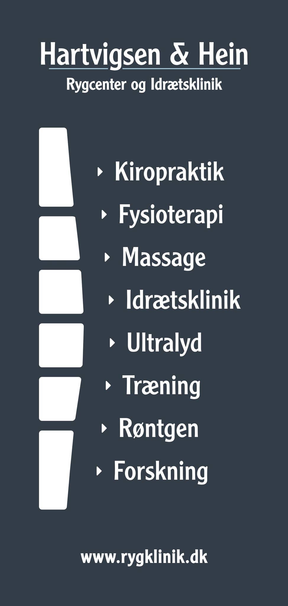 Hartvigsen & Hein Rygcenter og Idrætsklinik by Mark & Storm Grafisk - Issuu