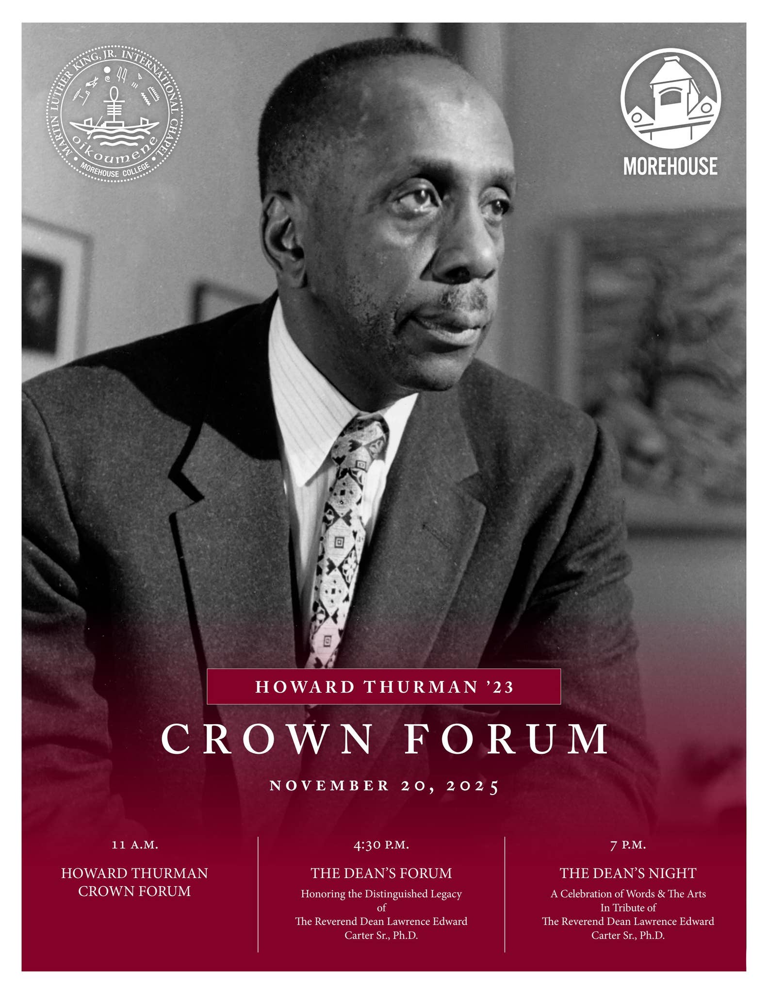 Morehouse College 2025 Howard Thurman Crown Forum Program by Morehouse ...
