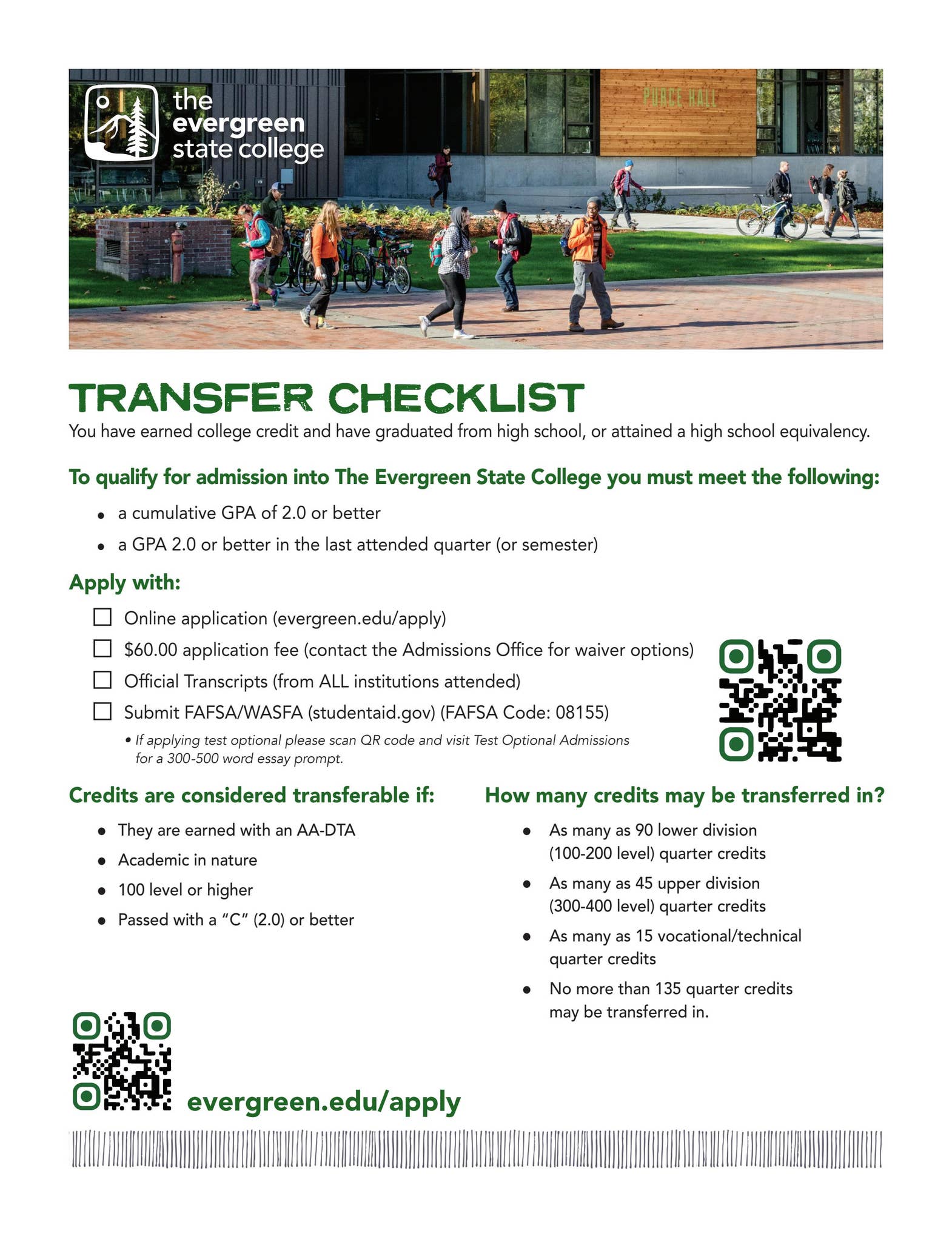 Transfer Checklist by evergreenstatecollege - Issuu