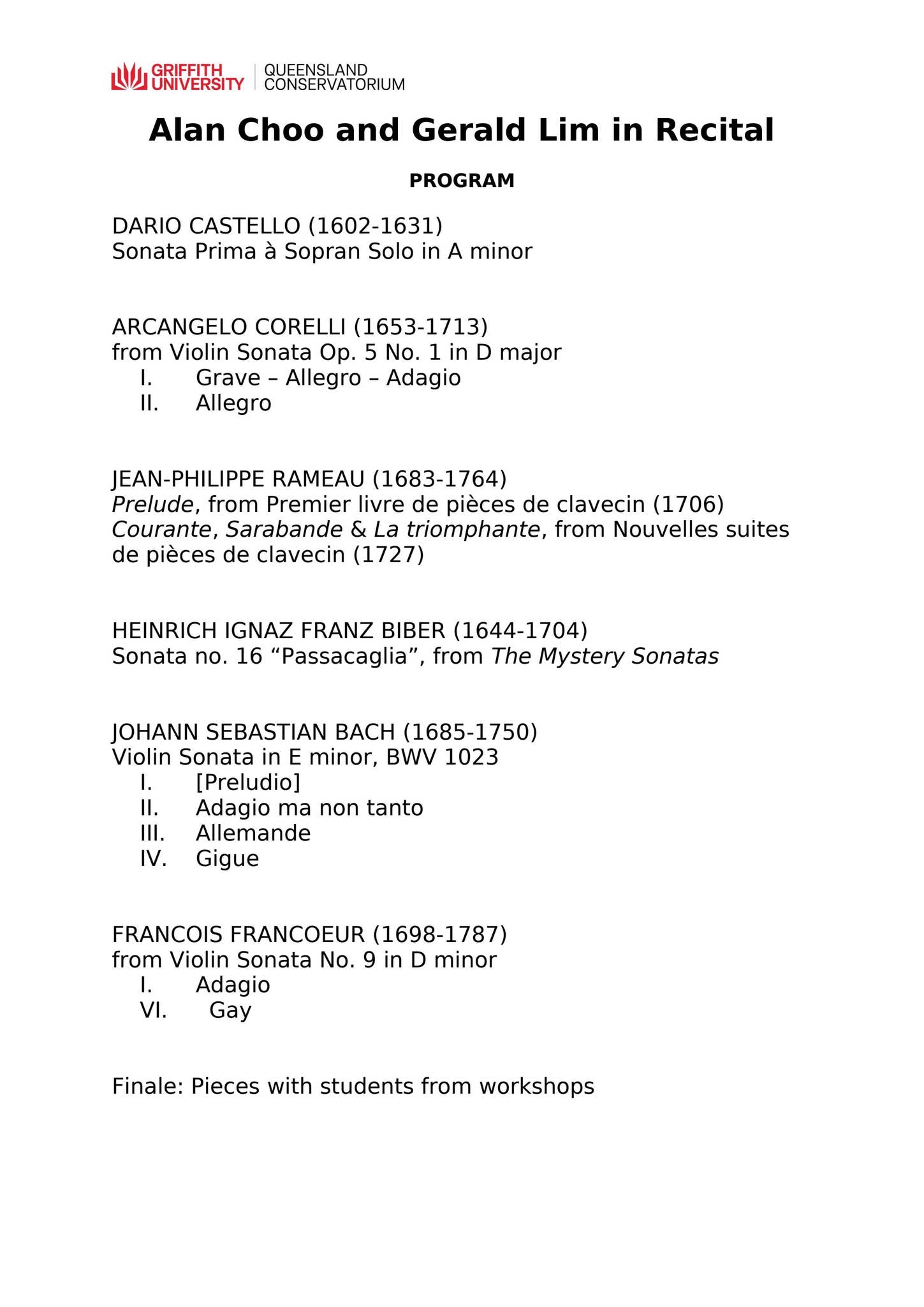 Programme - Alan Choo and Gerald Lim by Queensland Conservatorium ...