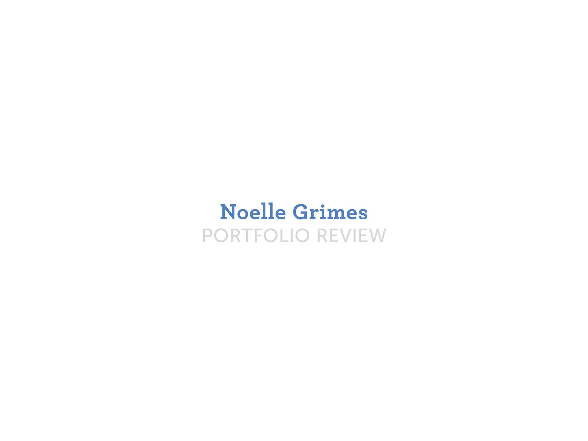 Portfolio - Noelle Grimes by Belmont Digital Repository - Issuu