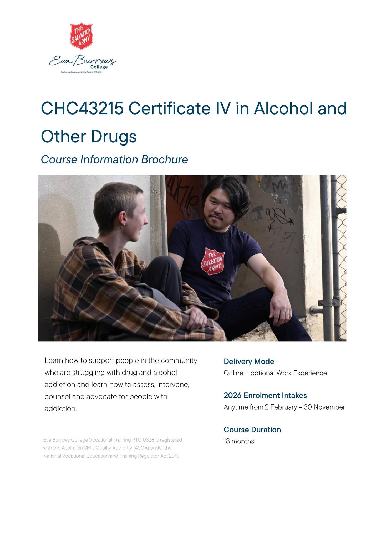 2026 Certificate IV in Alcohol and Other Drugs by EvaBurrowsCollege - Issuu