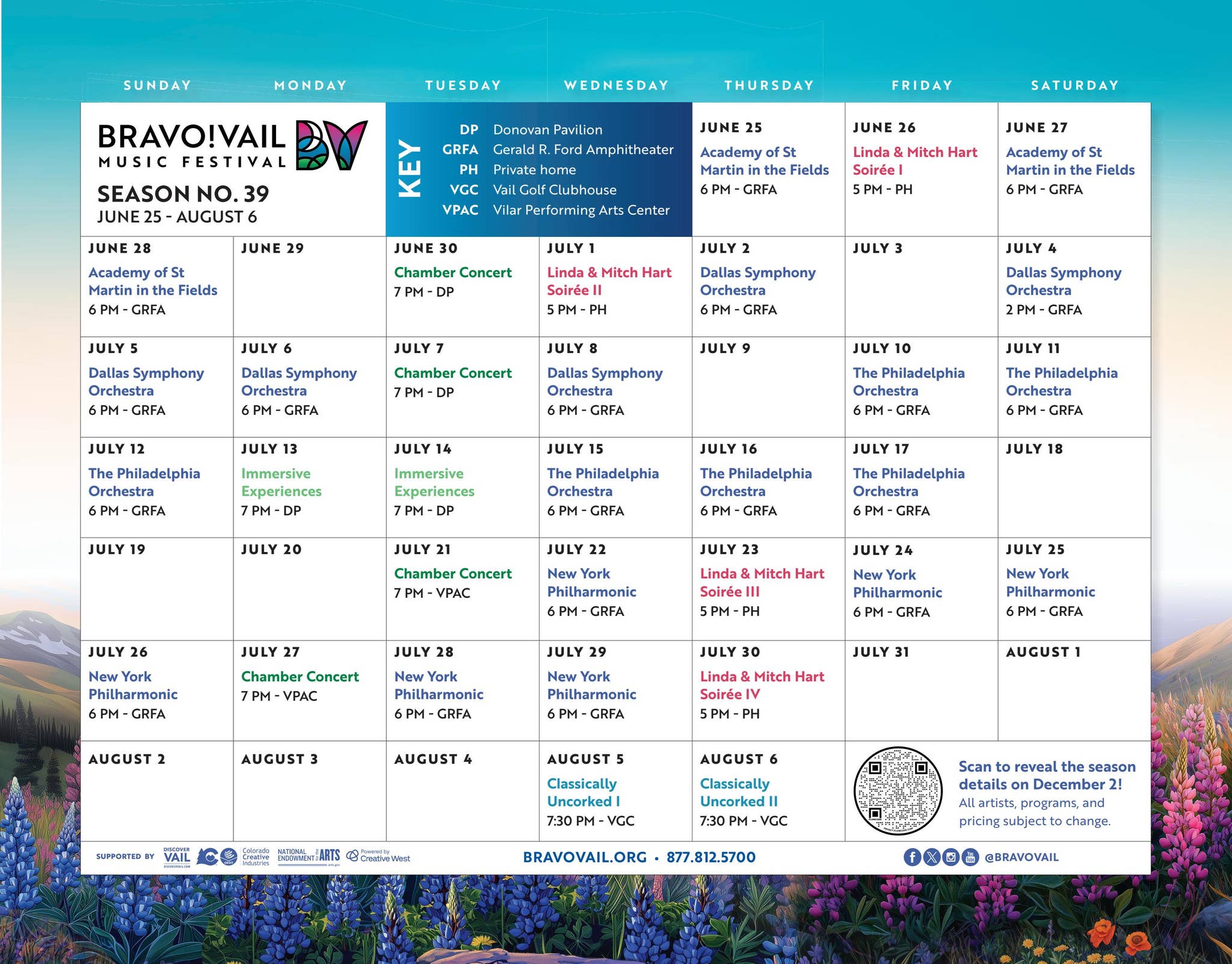 2026 Bravo! Vail Calendar - New Seat Maps by Bravo! Vail - Issuu