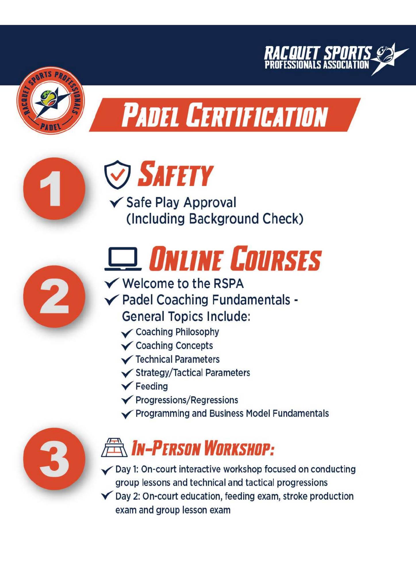 Padel Certification by RSPA - Issuu