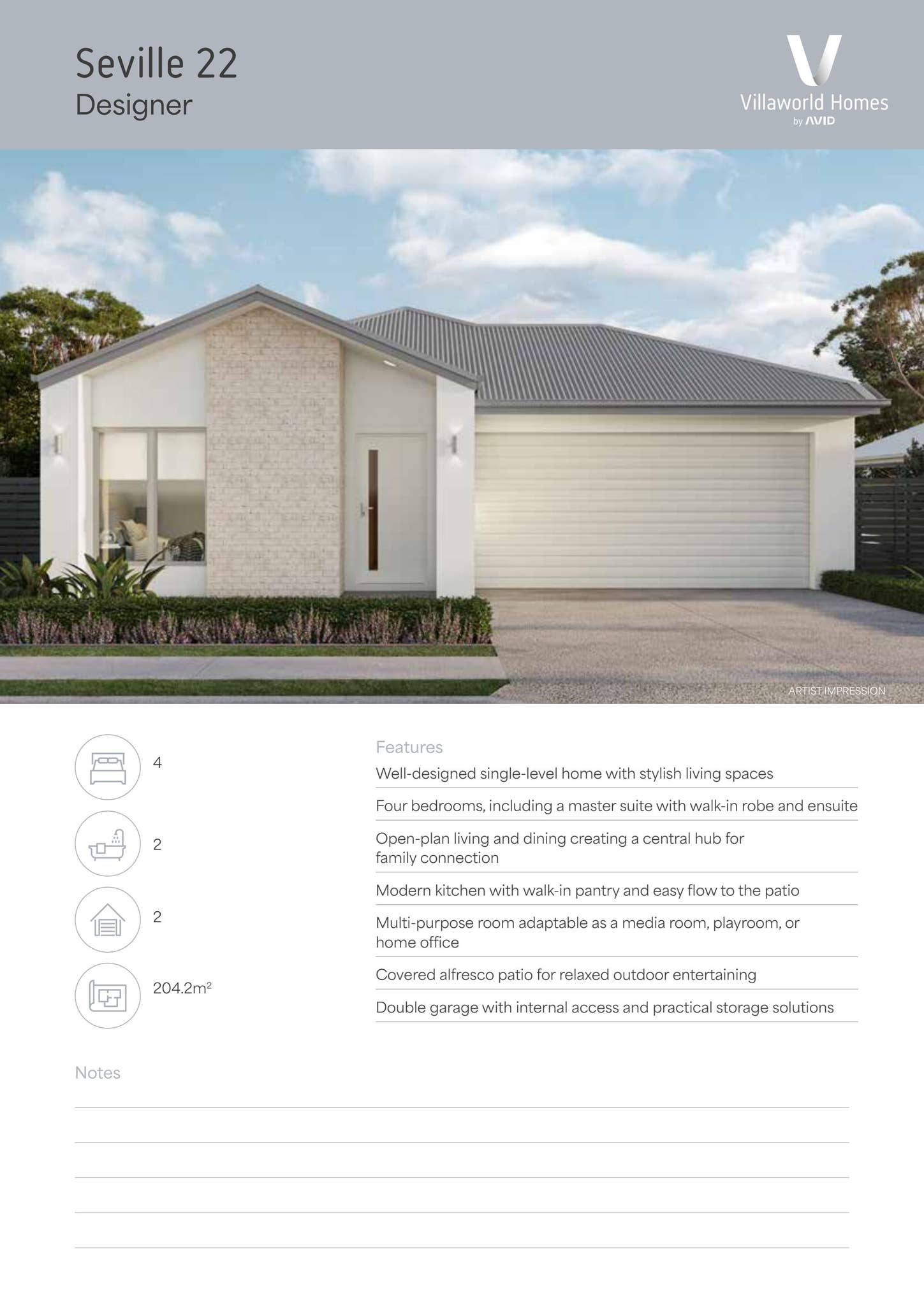 Elan Villaworld Homes by AVID - Seville 22 Designer by AVID Property ...