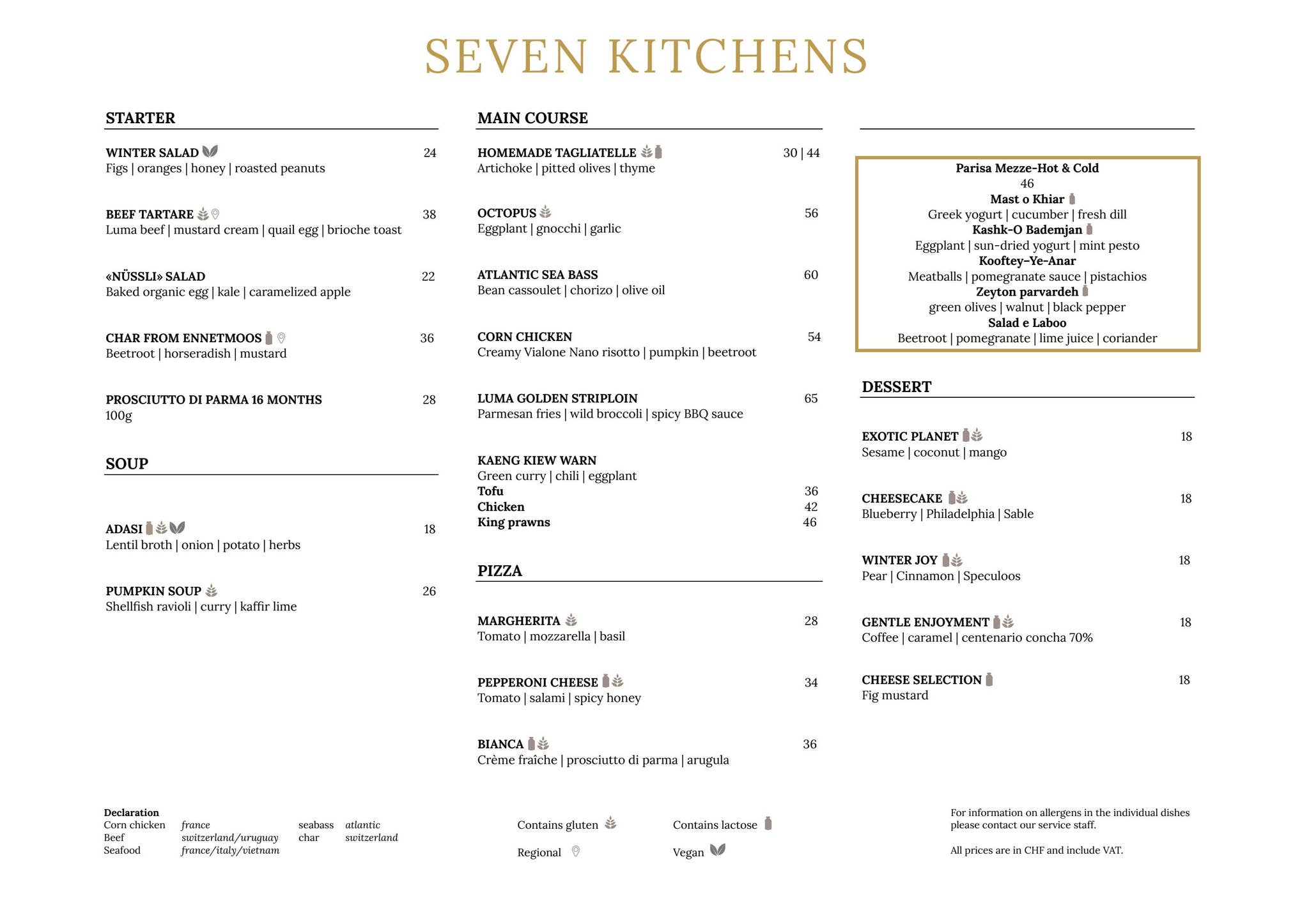Seven Kitchens Menu | EN | Verbena by Bürgenstock Collection - Issuu