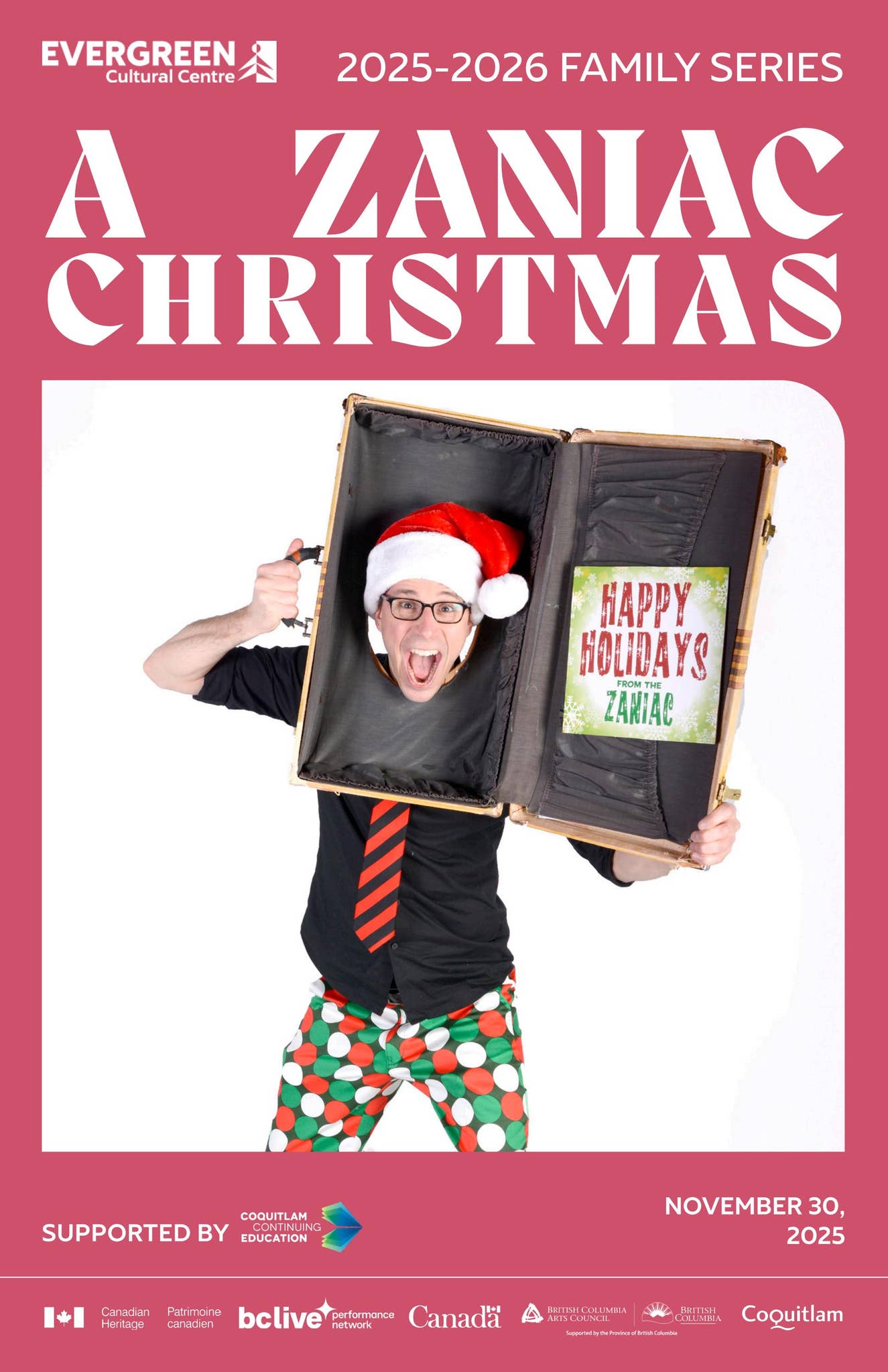 Show Program | A Zaniac Christmas by Evergreen Cultural Centre - Issuu