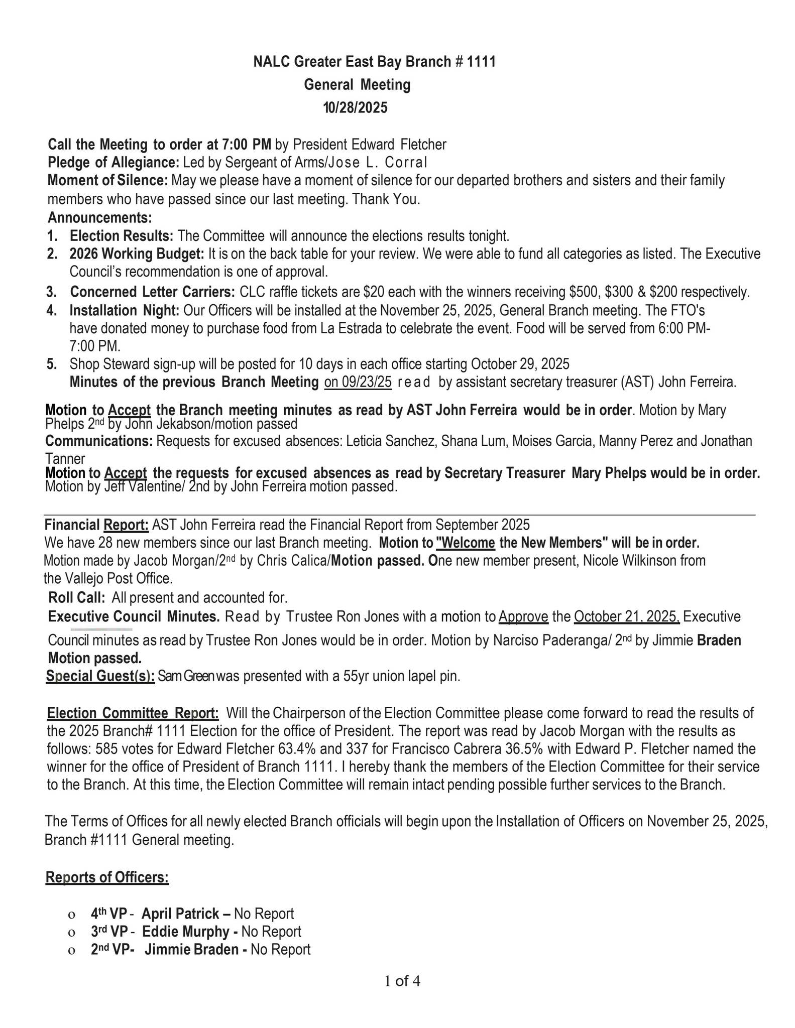 10.28.25 Branch Meeting Minutes by NALC Branch 1111 - Issuu