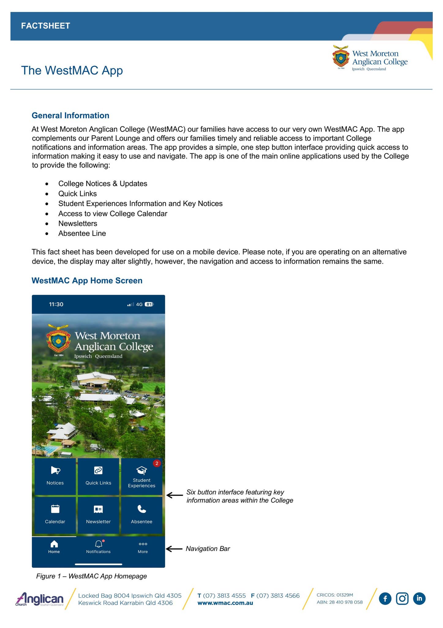 WestMAC App JBR by WestMoretonAnglicanCollegeOfficial - Issuu