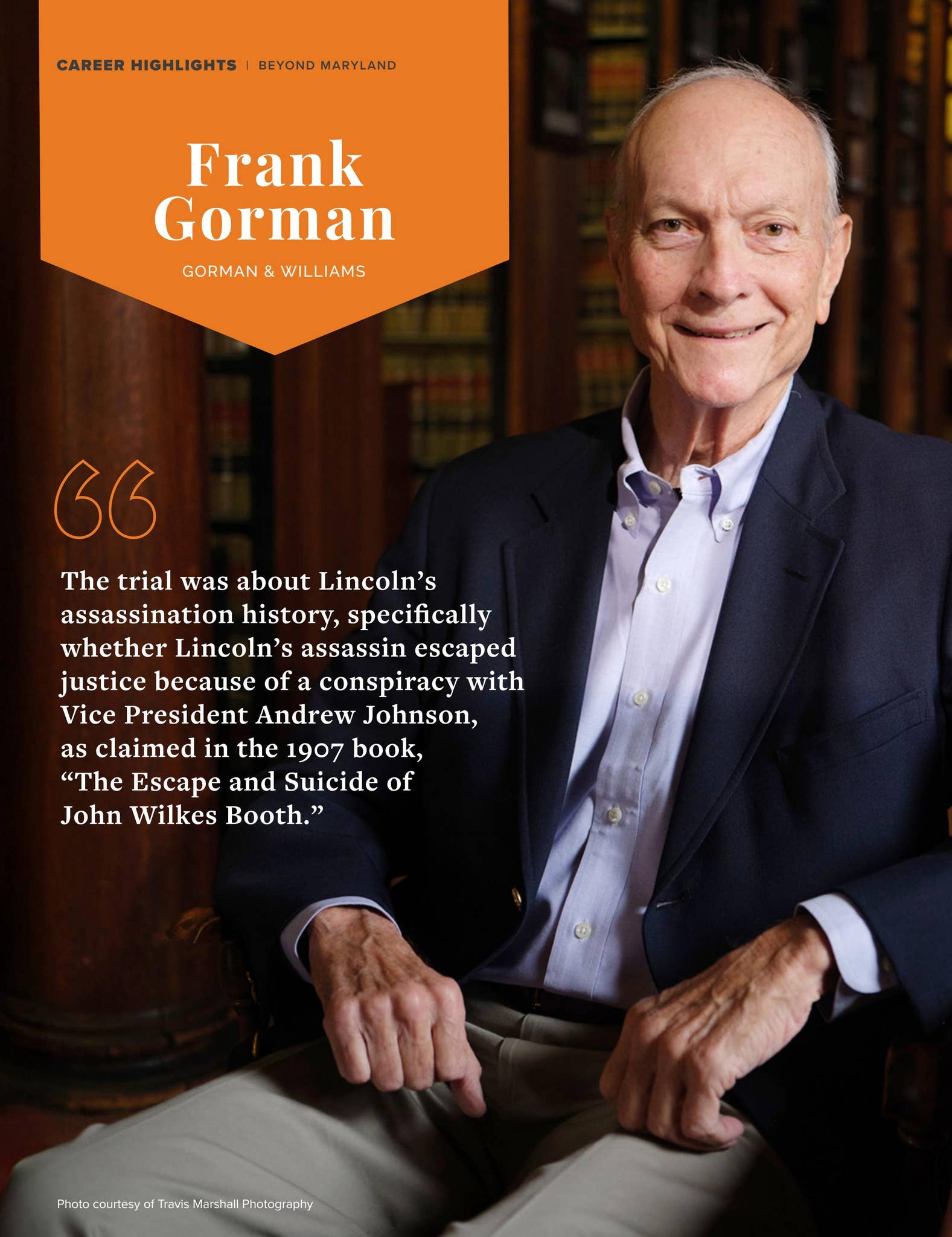 Member Profile - Frank Gorman by Maryland Bar Journal - Issuu