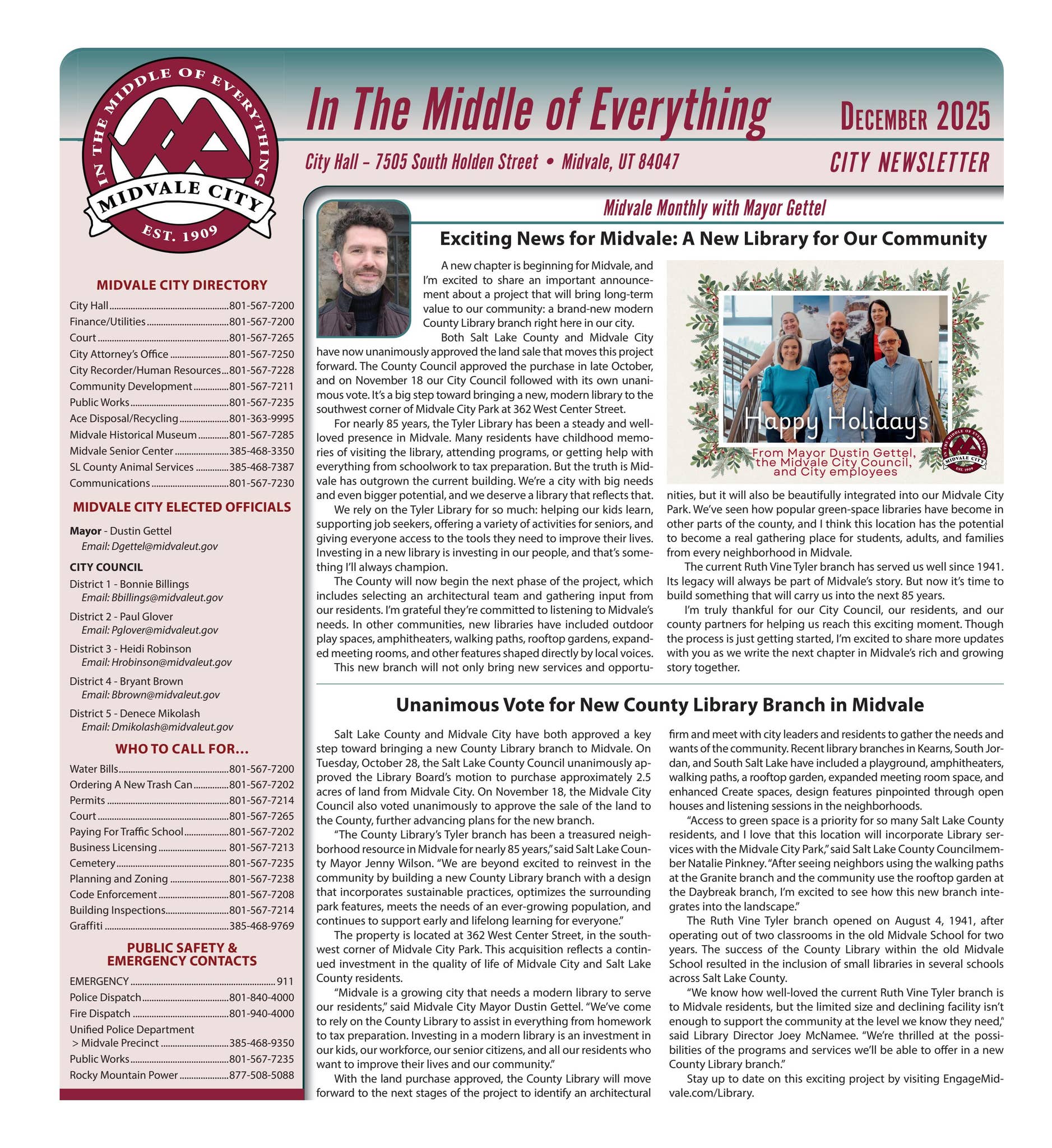 Midvale City Journal | December 2025 by The City Journals - Issuu