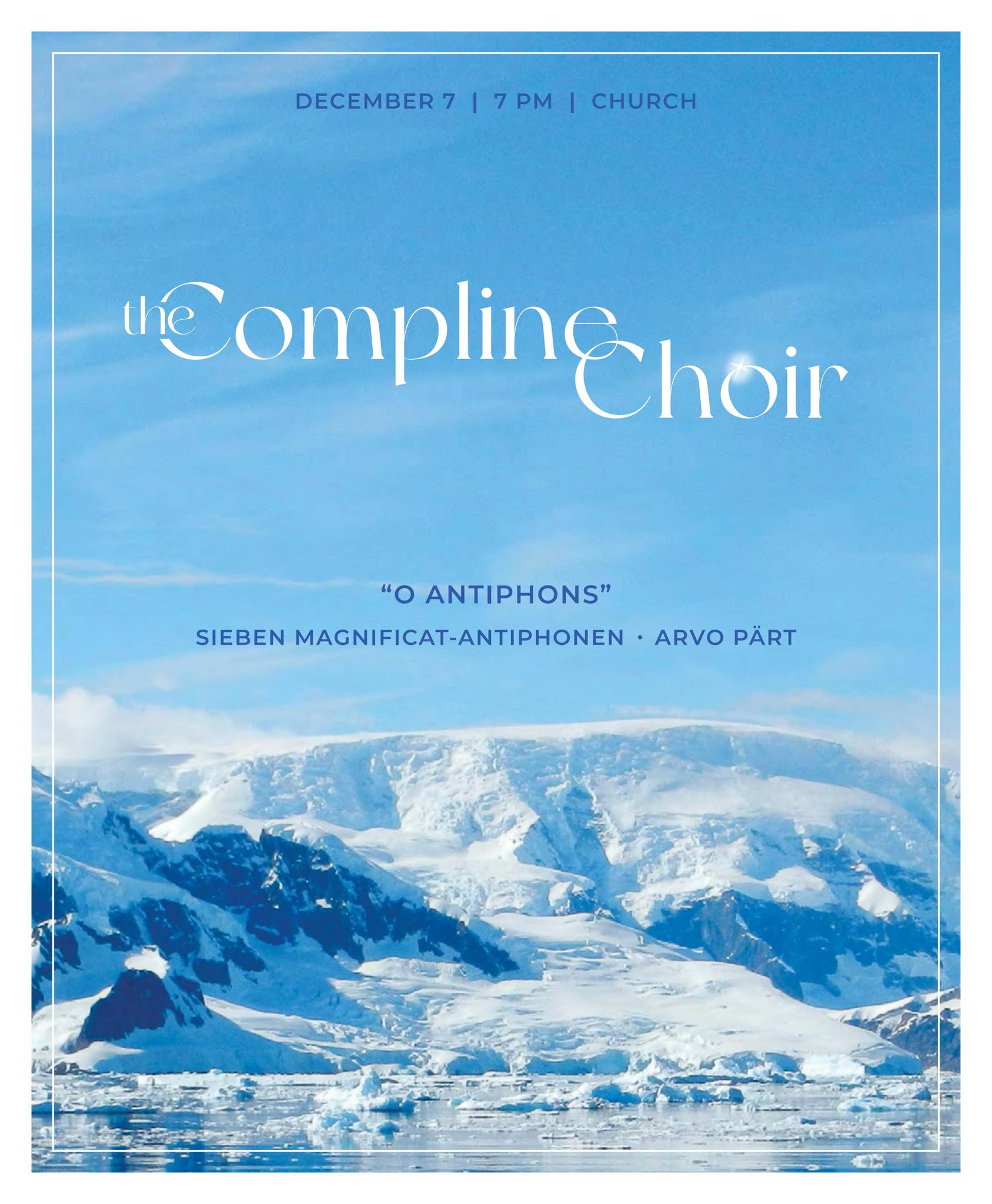 DEC. 7 | 7 PM Compline Service – "O Antiphons" Worship Bulletin by ...