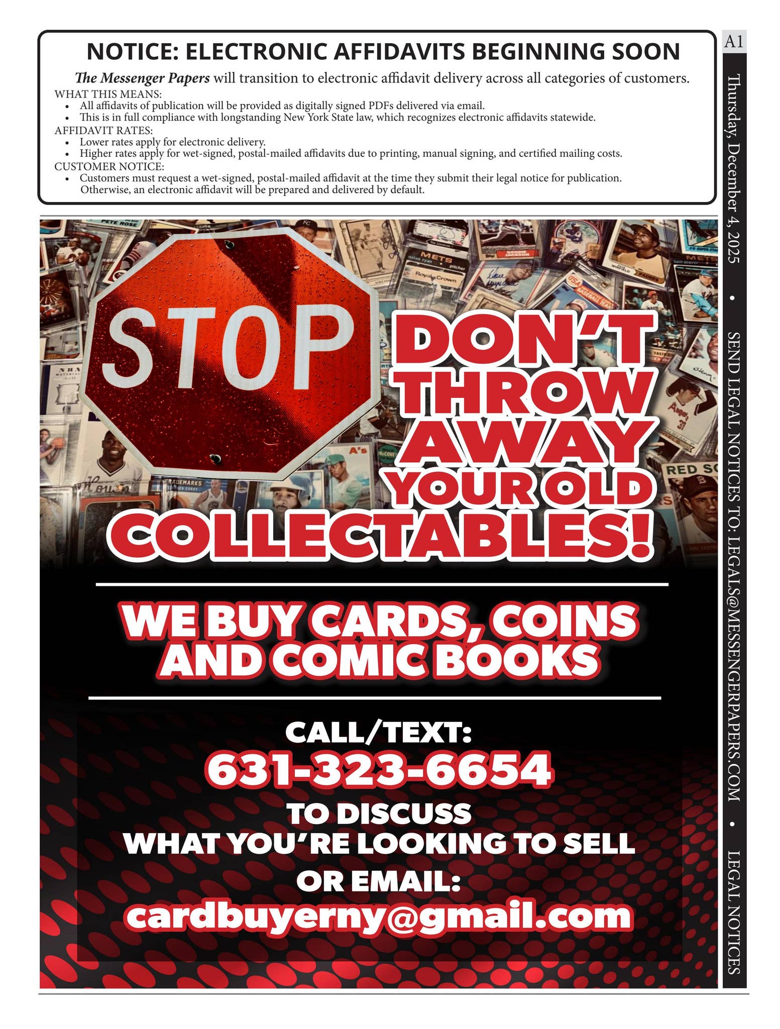 Legal Notices Archive Dec. 4, 2025 by The Messenger Papers, Inc. - Issuu