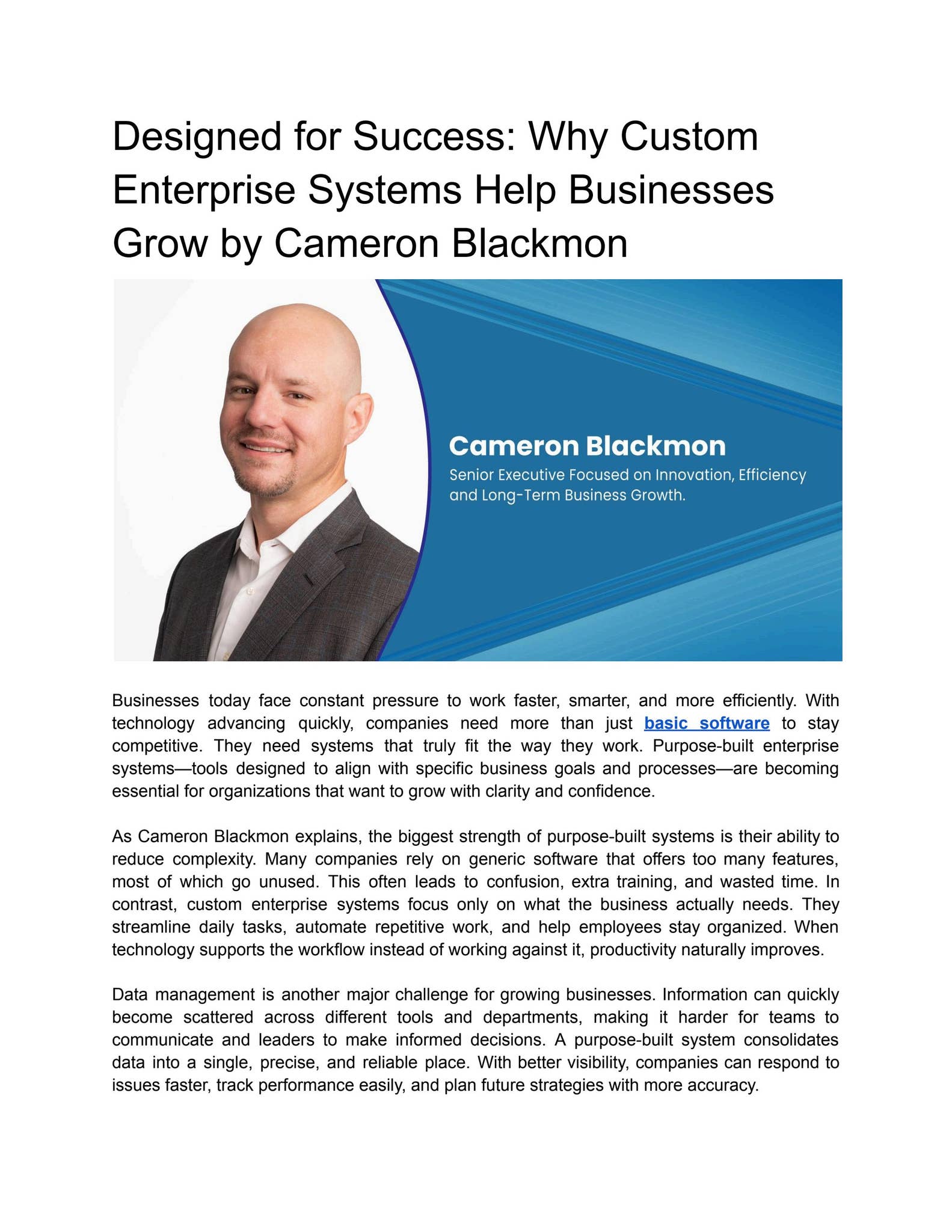 Designed for Success_ Why Custom Enterprise Systems Help Businesses ...