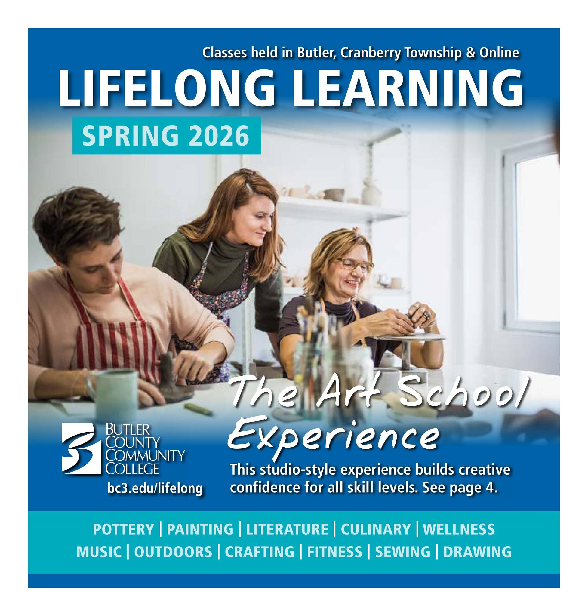 BC3 Lifelong Learning: Spring 2026 - Butler, Cranberry Twp. & Online by Butler County Community ...