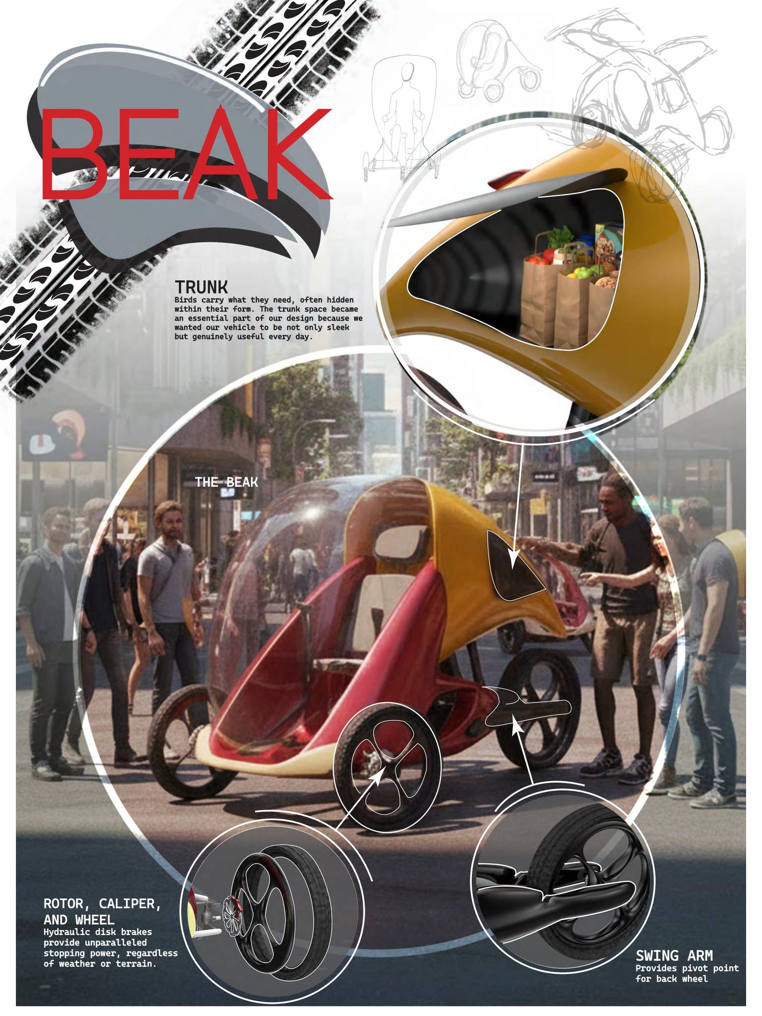 Beak Cycle, Human Powered Vehicle by Ethan Selevan - Issuu