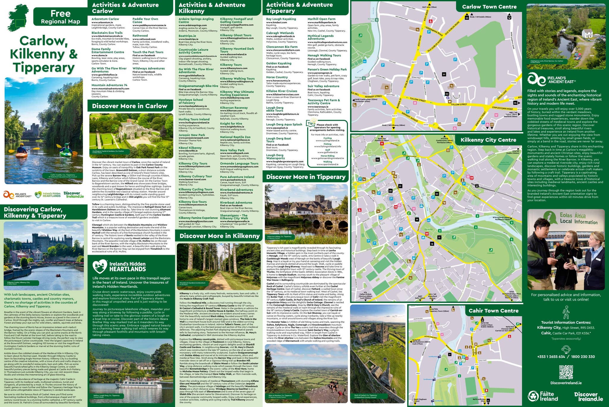 Carlow, Kilkenny & Tipperary Map by Fáilte Ireland - Issuu
