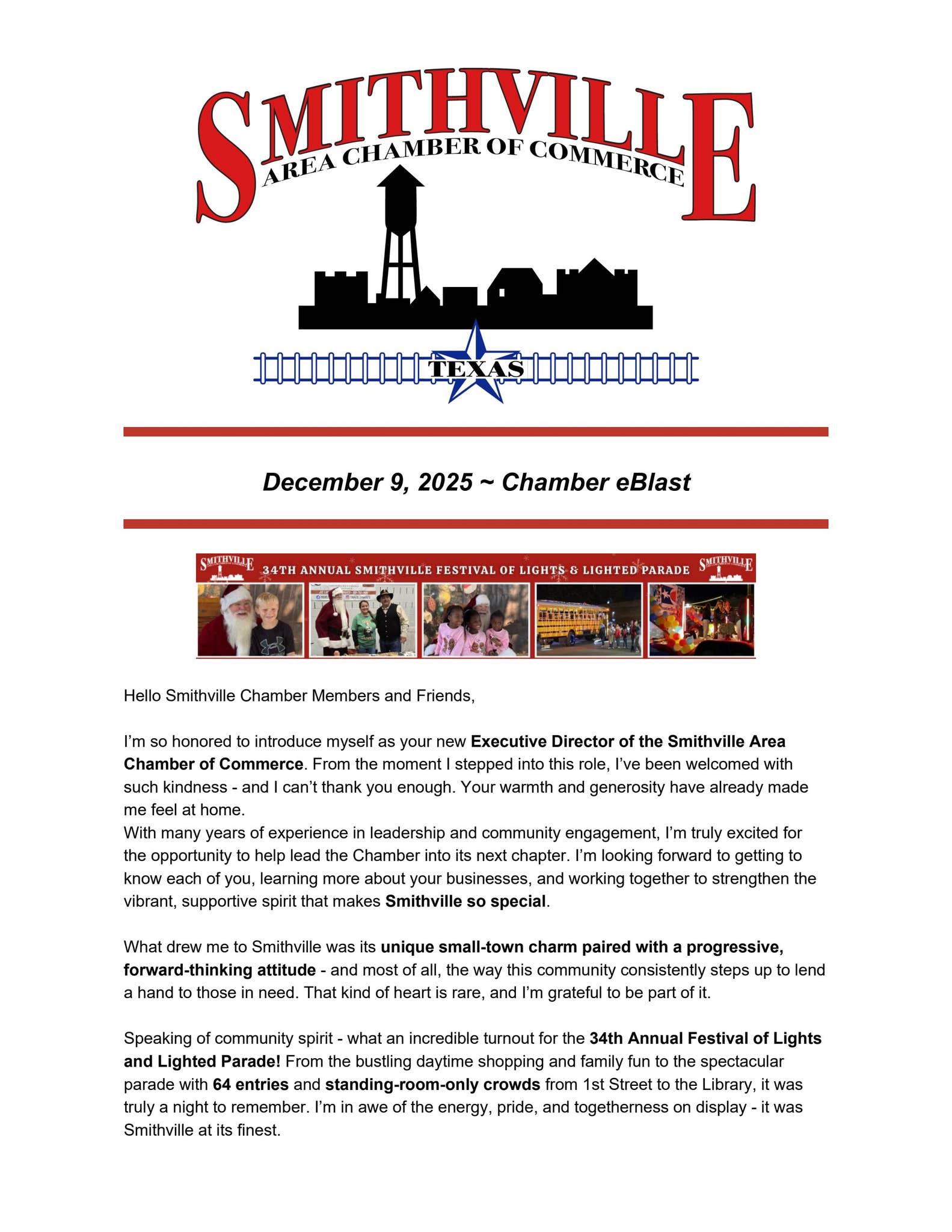 SACoC eBlast December 9, 2025 by SmithvilleChamberTx - Issuu