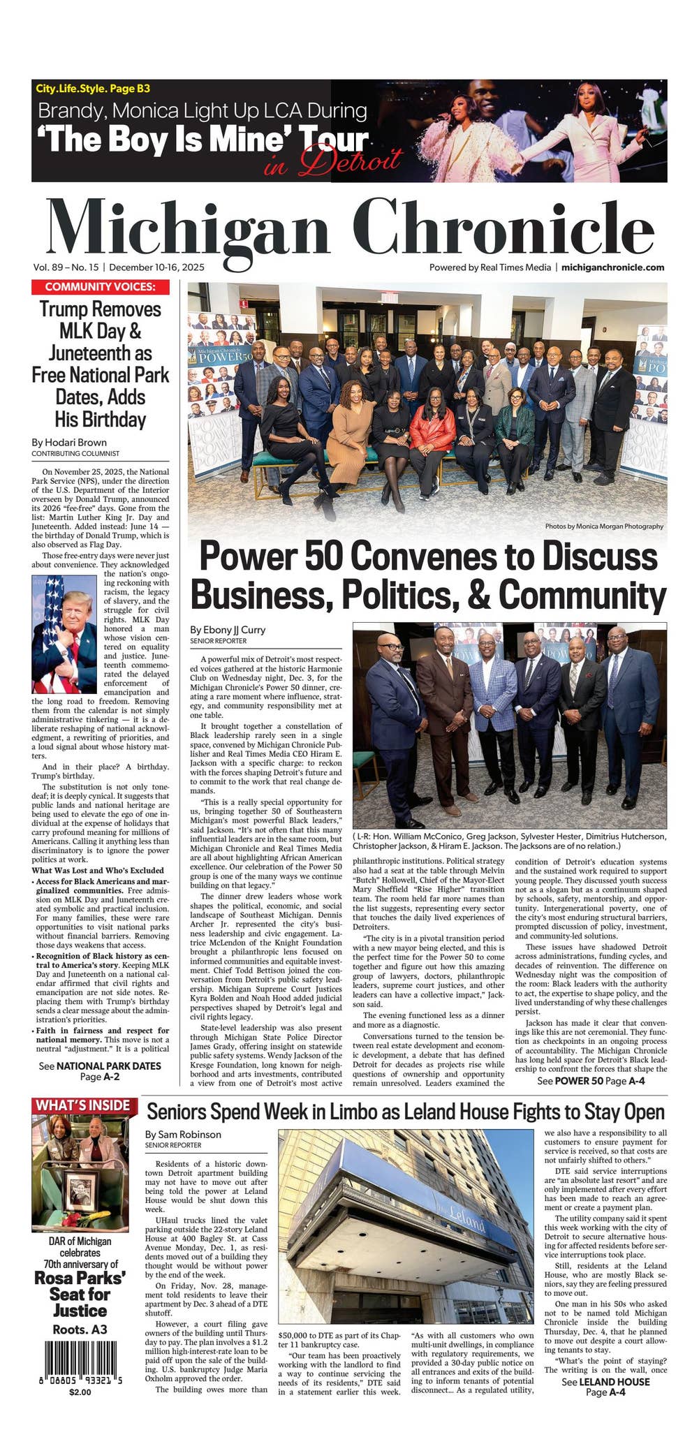 Michigan Chronicle Vol 89 - No. 15 by Real Times Media - Issuu