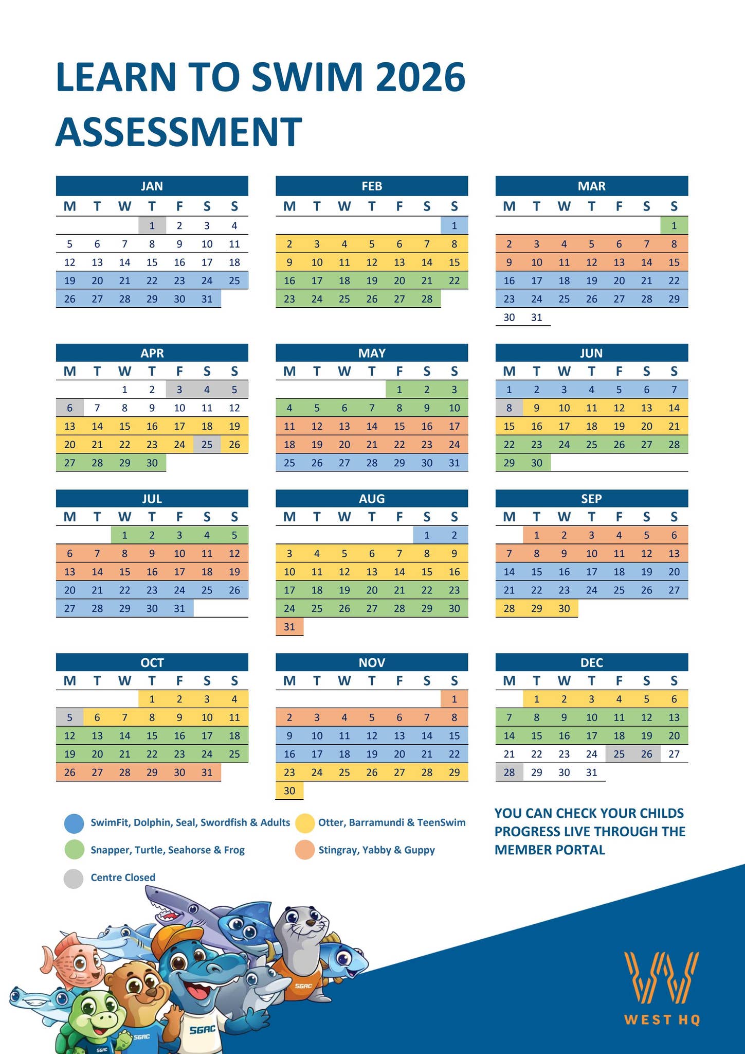 SGAC Assessment Calendar 2026 by westhq - Issuu