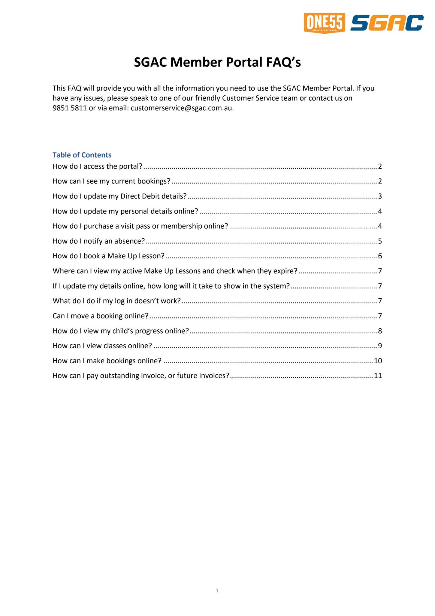 SGAC Member Portal FAQ's (Desktop) by westhq - Issuu