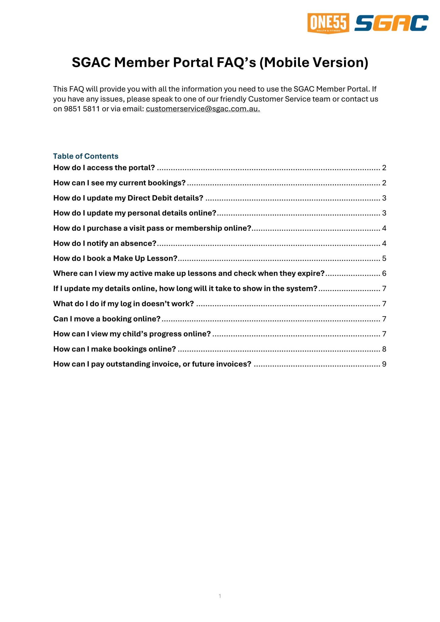 SGAC Member Portal FAQ (Mobile) by westhq - Issuu
