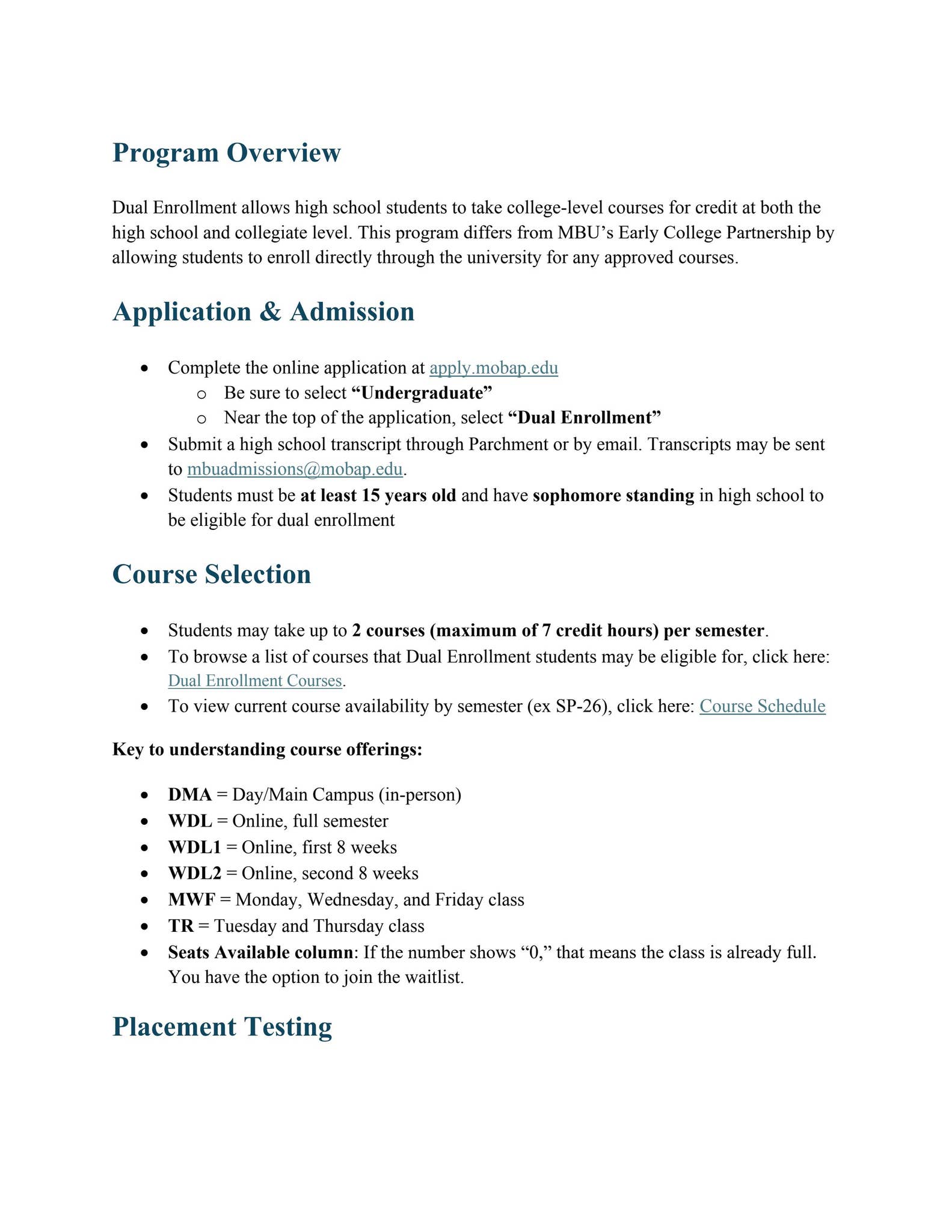 Dual Enrollment Guide by Missouri Baptist University - Issuu