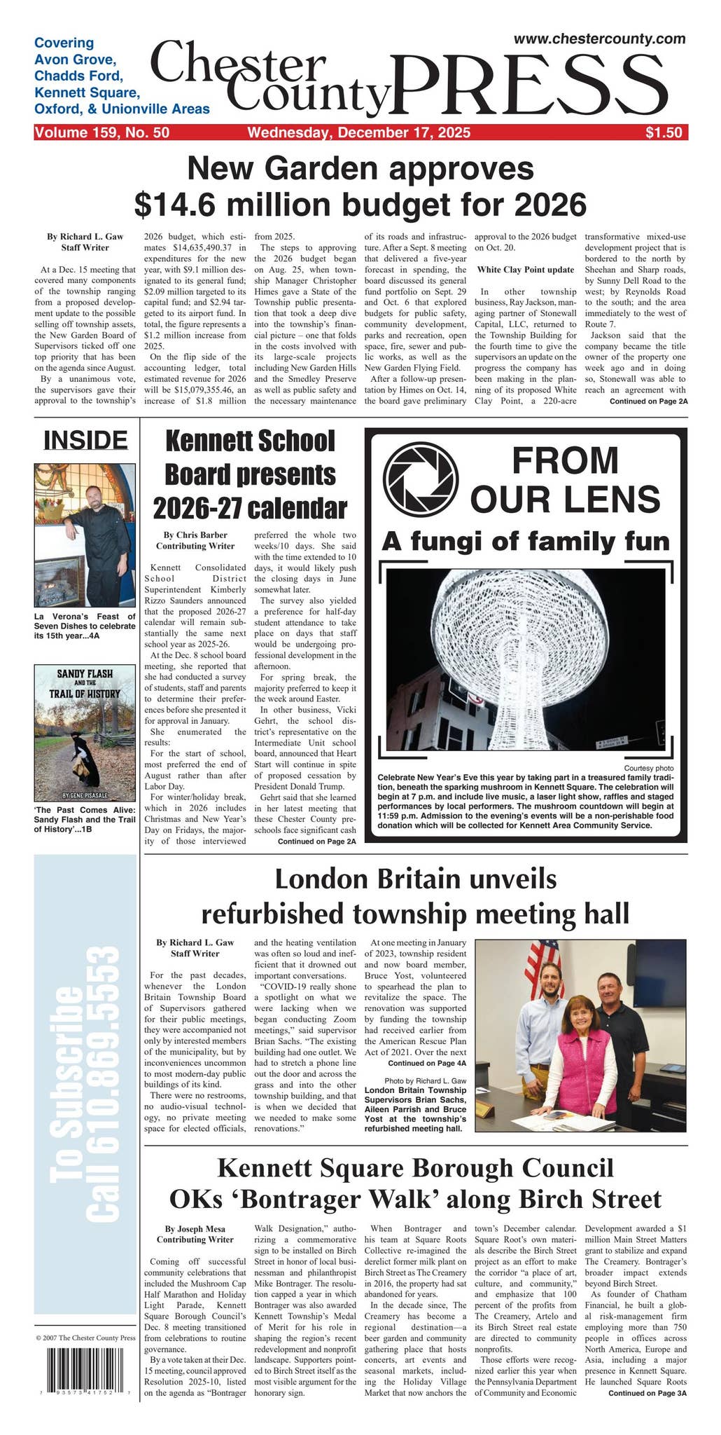 Chester County Press 12-17-2025 Edition by Ad Pro Inc. - Issuu