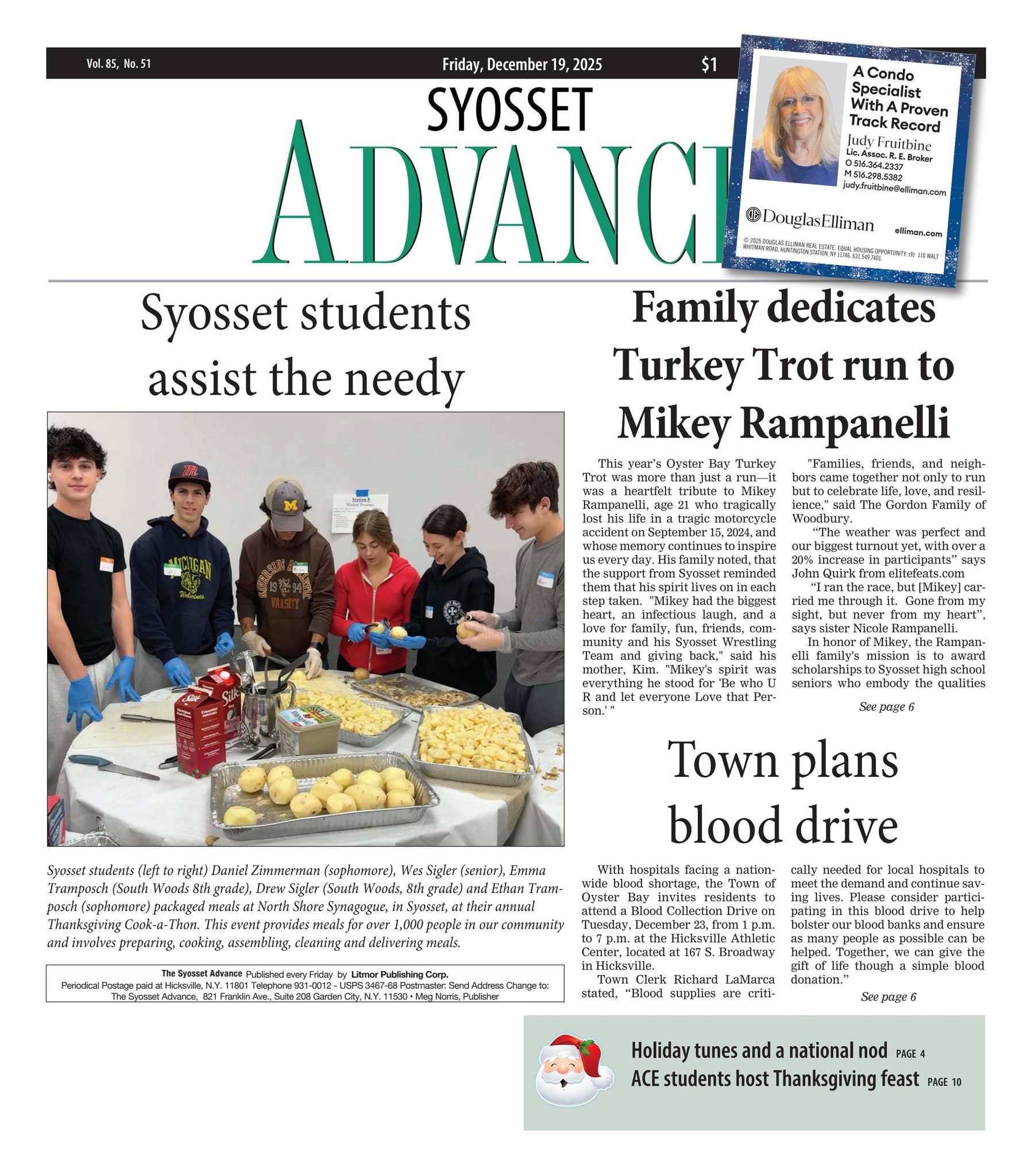 Syosset Advance (12/19/25) by Litmor Publishing - Issuu