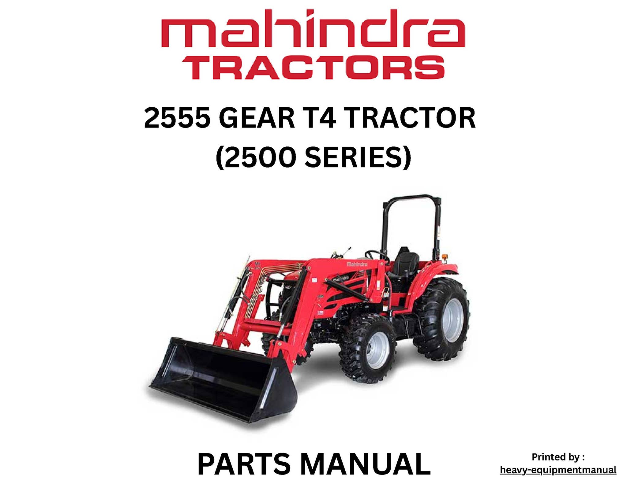 Parts Manual - Mahindra 2555 Gear T4 Tractor by Heavy Equipment Manual ...