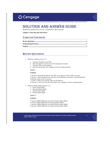 Solution Manual For Web Development Full Stack 1st Edition by F. Max ...
