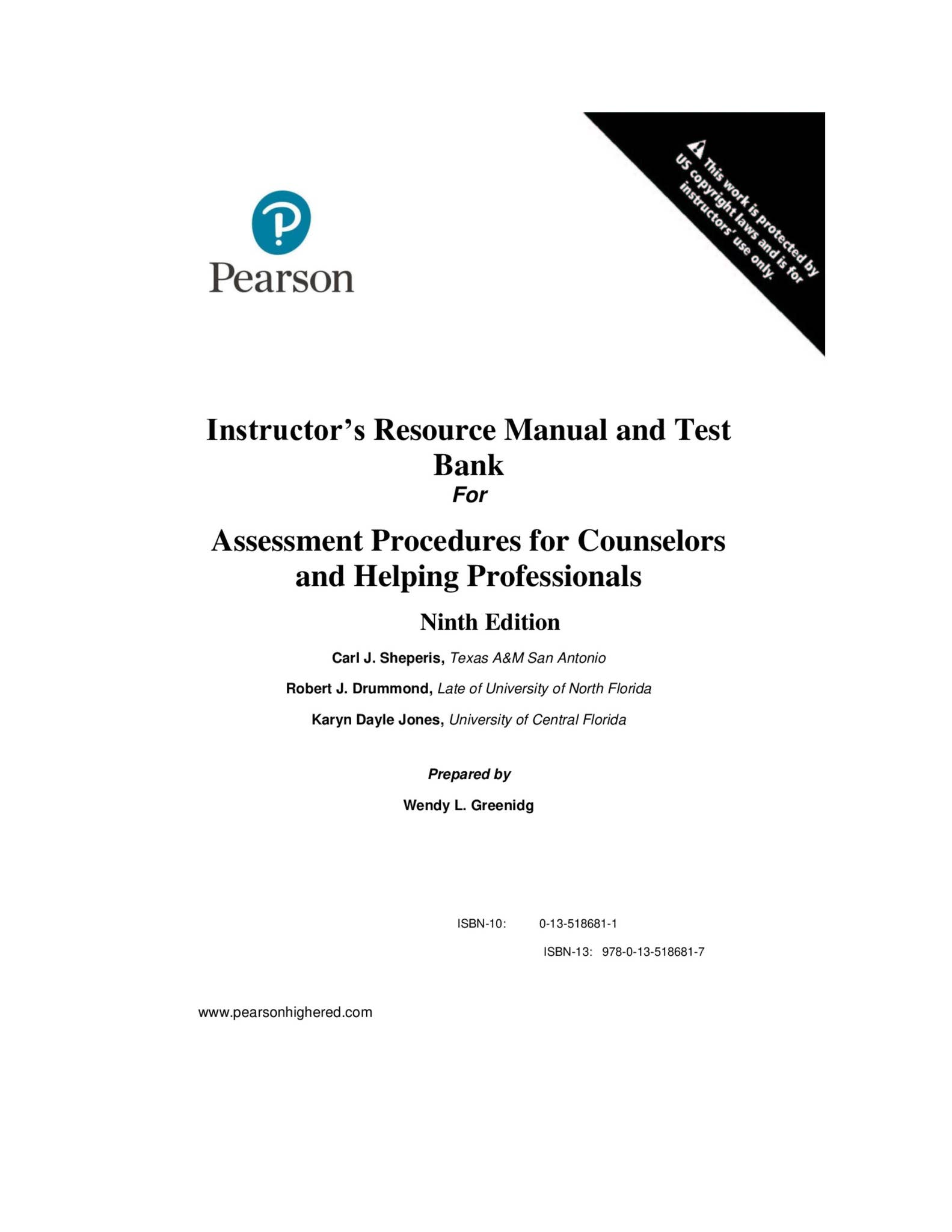 Test Bank For Assessment Procedures for Counselors and Helping ...