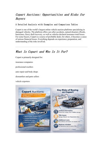 Copart Auctions by Michael - Issuu