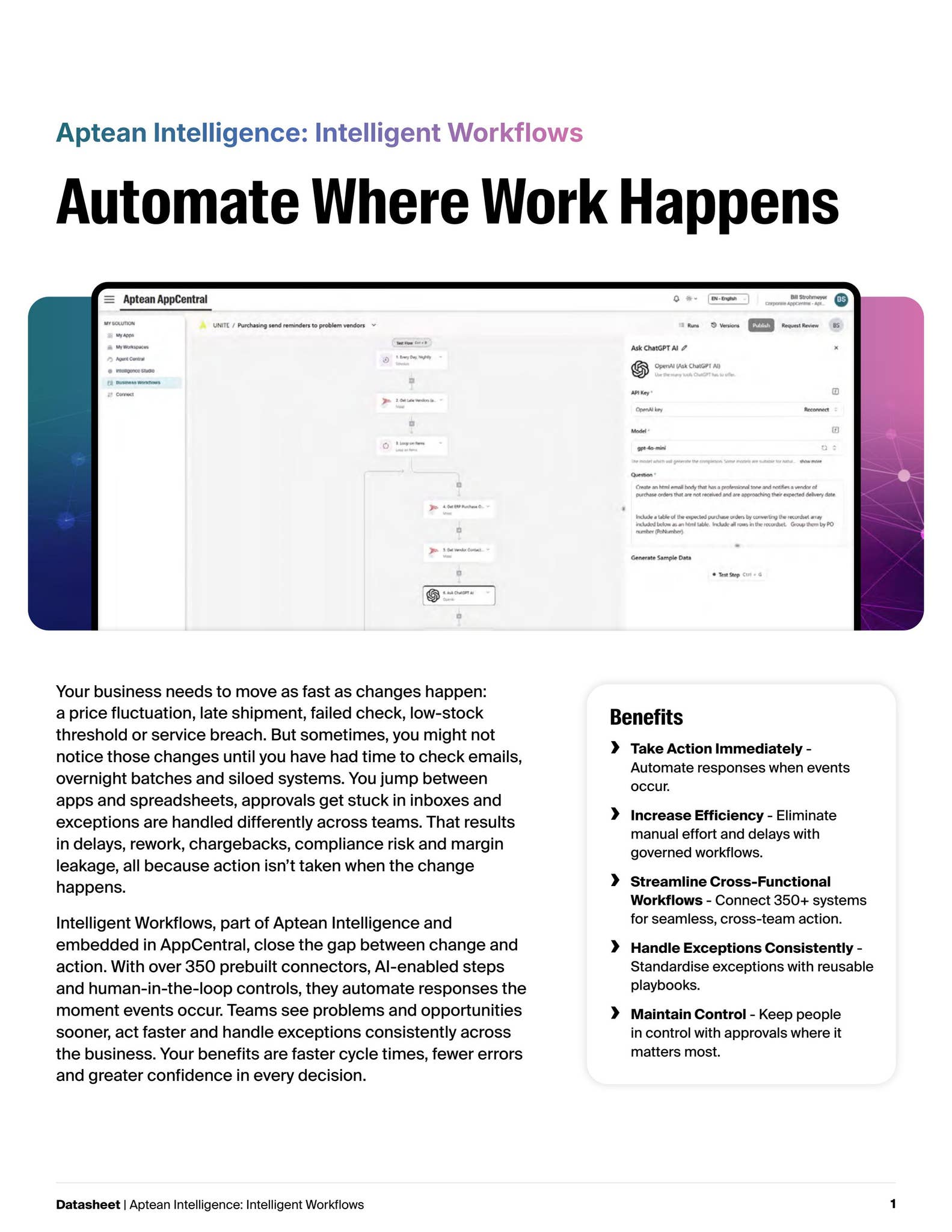 Aptean Intelligence: Intelligent Workflows (UKI) by Aptean - Issuu