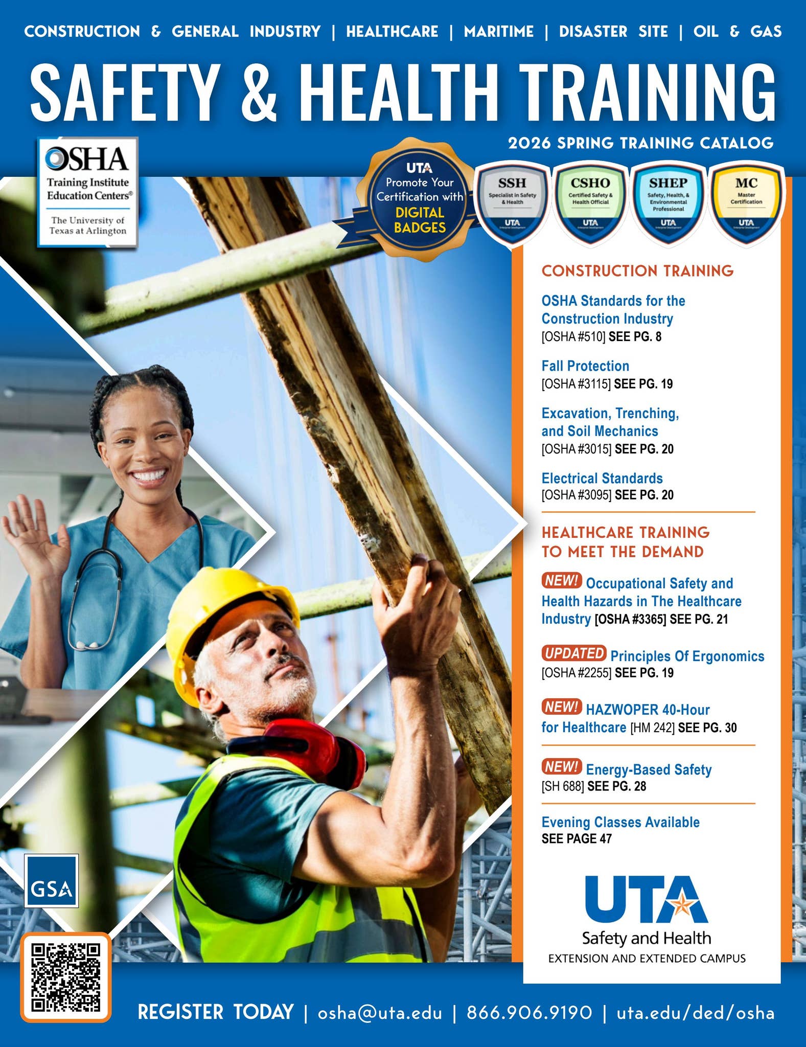 2026 UTA EEC, Safety and Health Spring Training Catalog by UTA ...