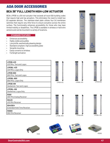 Door Controls USA Hardware Catalog by Door Controls USA - Issuu