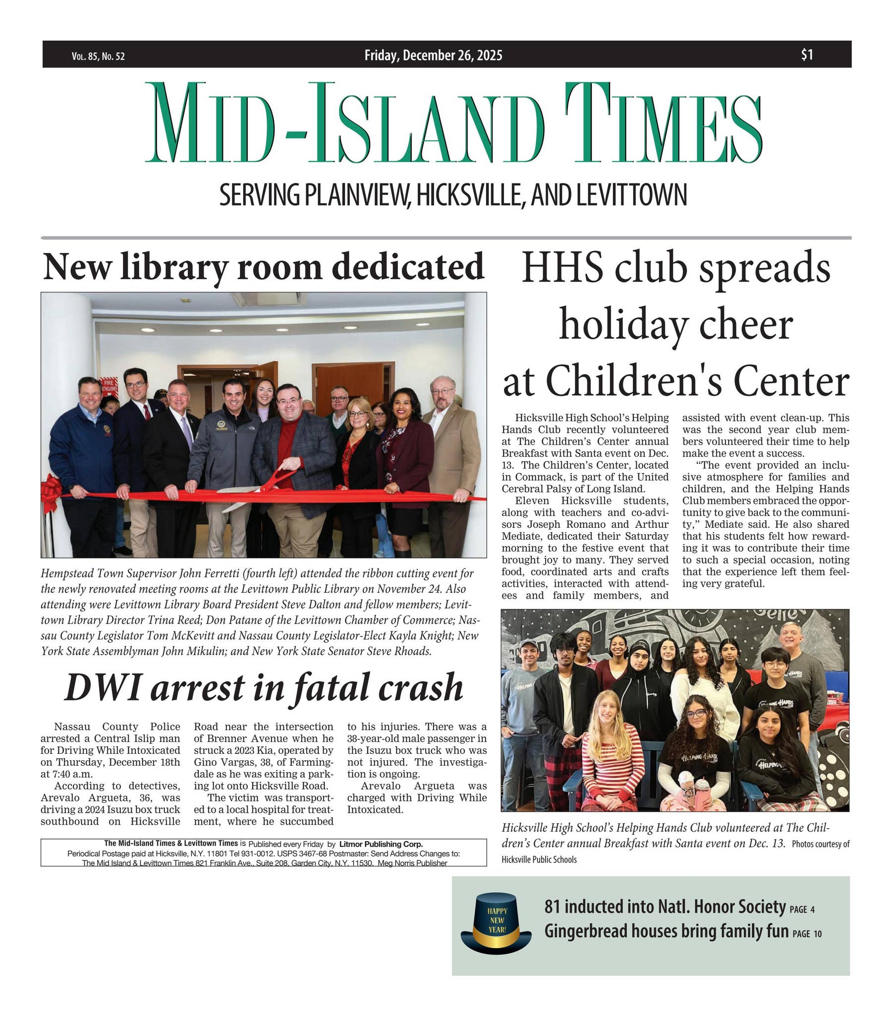 Mid-Island Times (12/26/25) by Litmor Publishing - Issuu