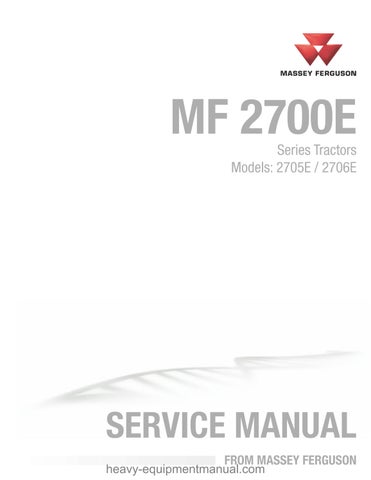 Service Manual - Massey Ferguson 2706e Tractor Pdf by Heavy Equipment ...